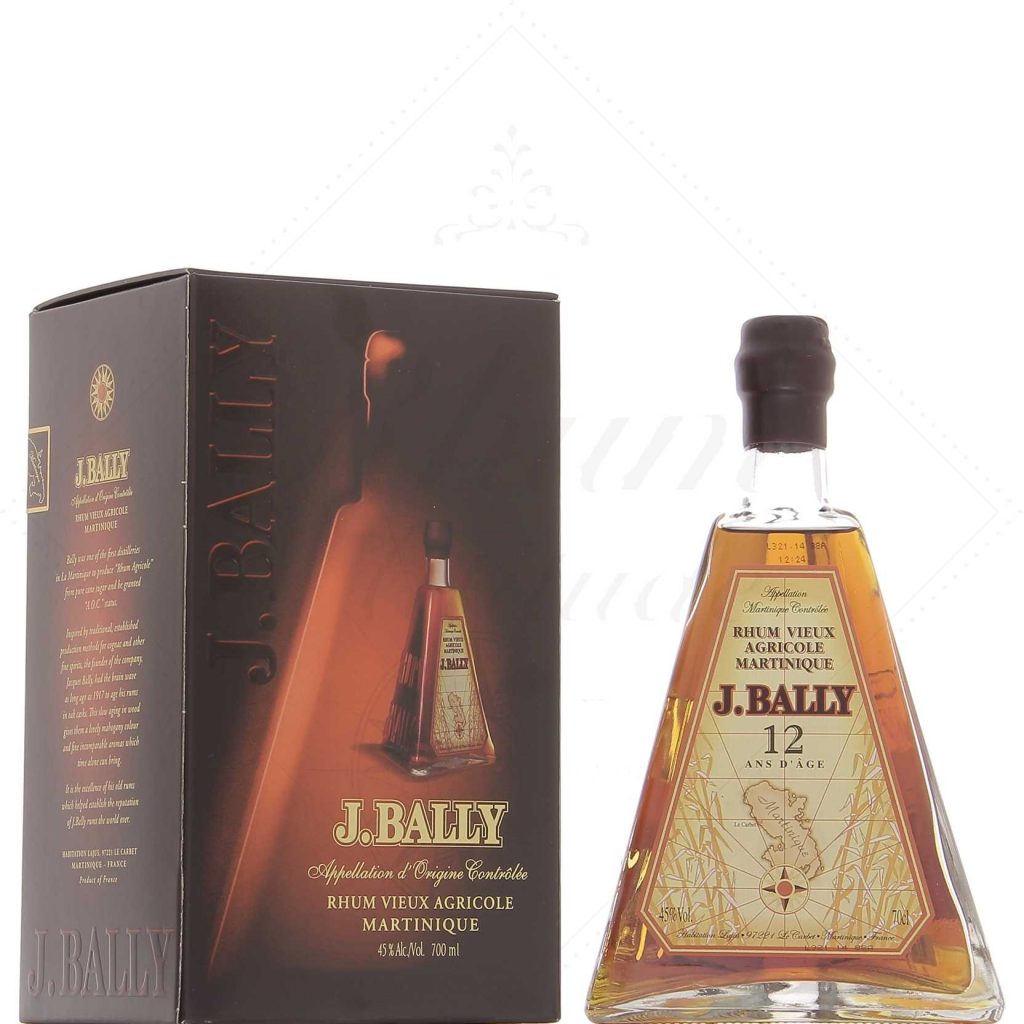Bally 12 ans bouteille pyramide 45° - Rhum Attitude
