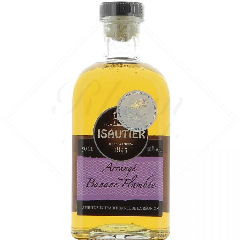Isautier Arrangé Banane flambée 40° - Rhum Attitude