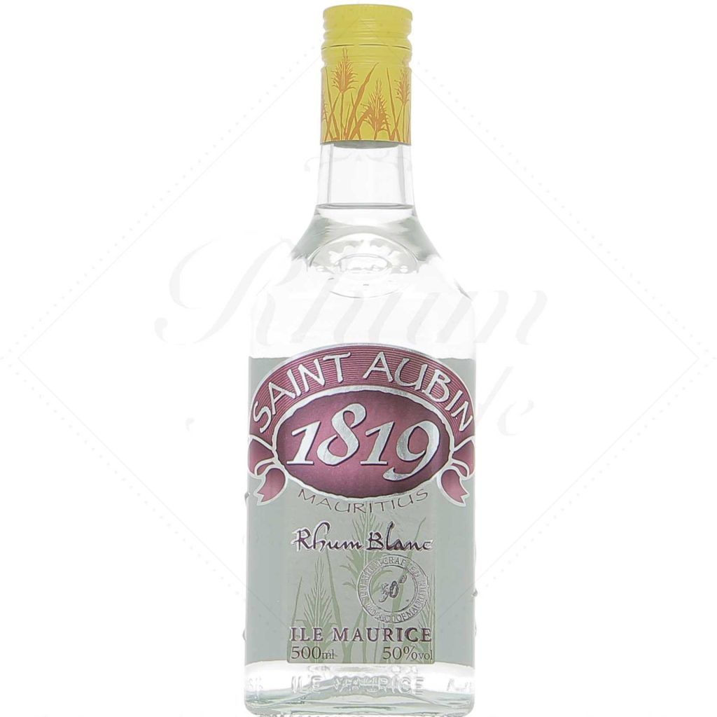 Saint Aubin 1819 Blanc - ancienne bouteille 50 cl 50° - Rhum Attitude