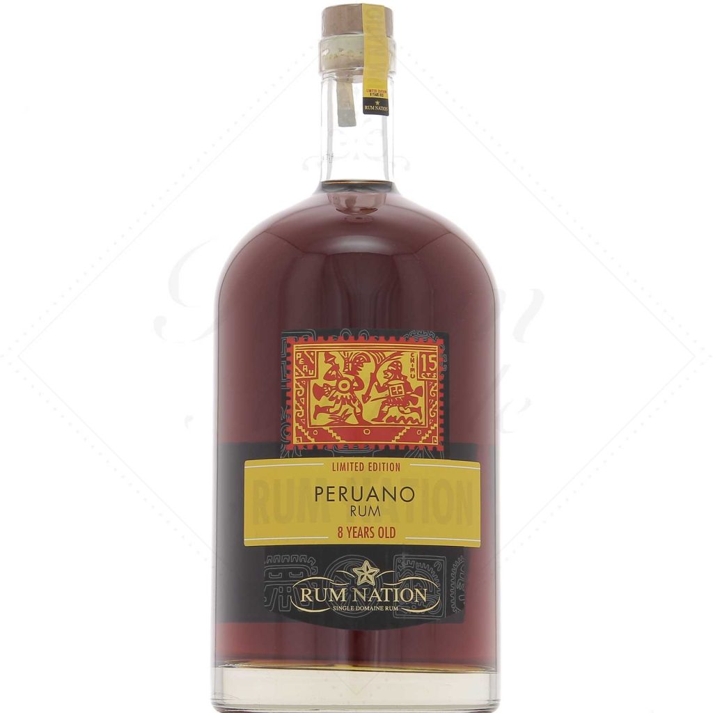 Rum Nation 8 ans Peruano 42° - 4,5 litres ! - Rhum Attitude