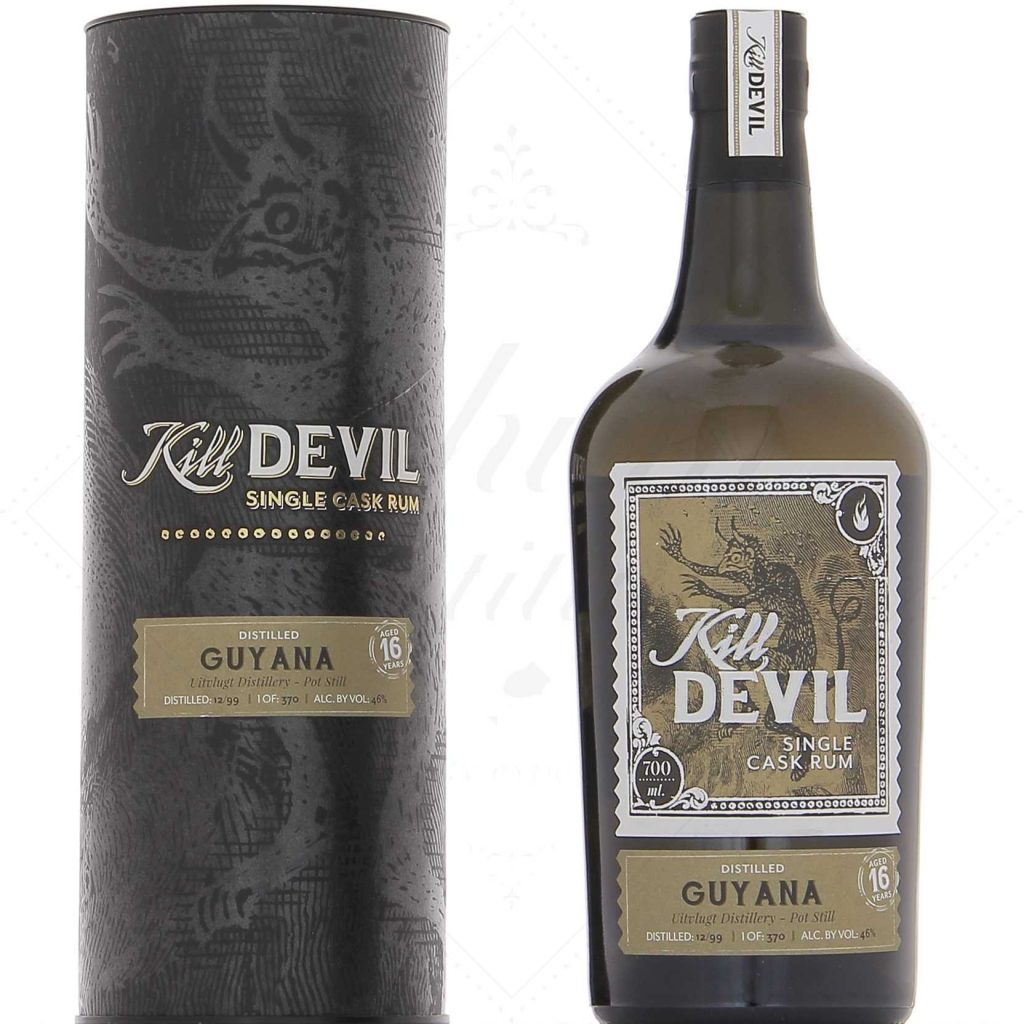 Kill Devil Guyana Uitvlugt pot still Single Cask 1999 16 years 46 ...