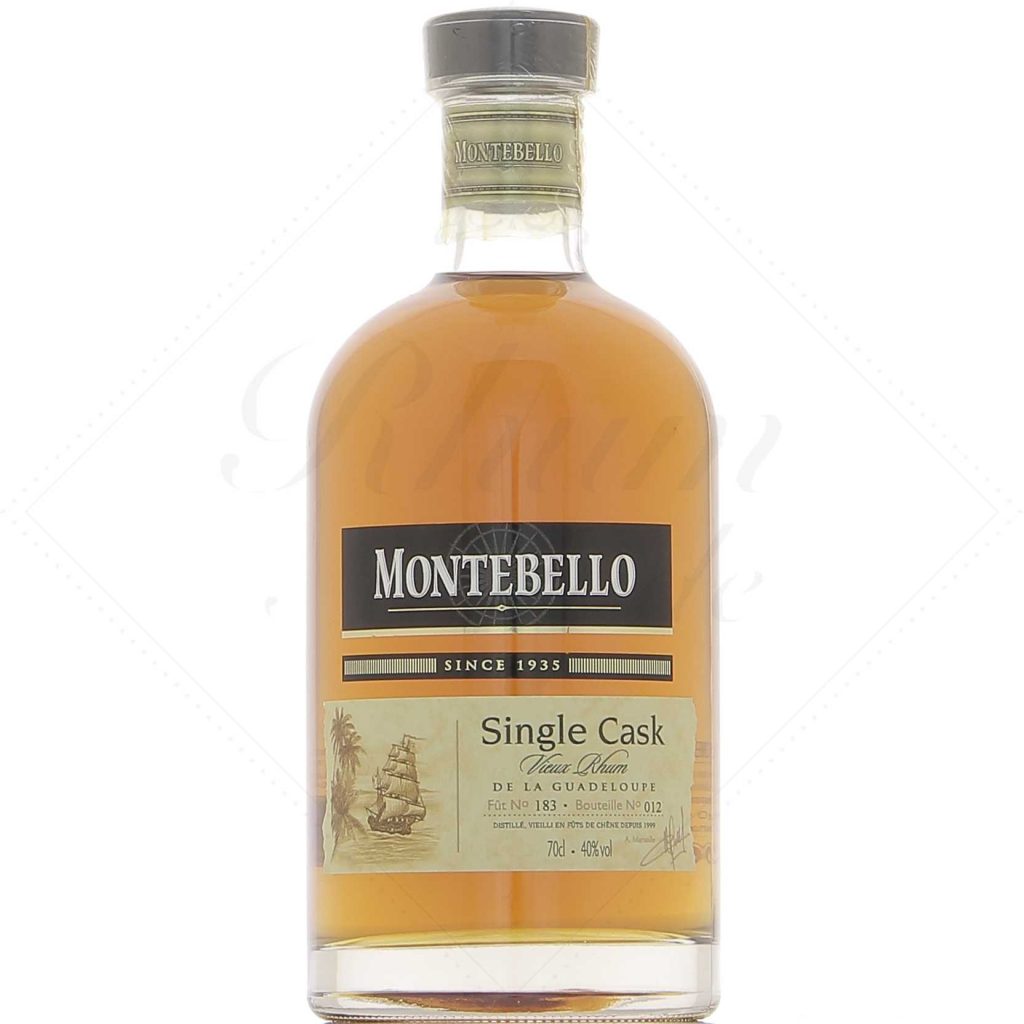 Montebello rhum vieux 12 ans Single Cask 1999 40° - Rhum Attitude