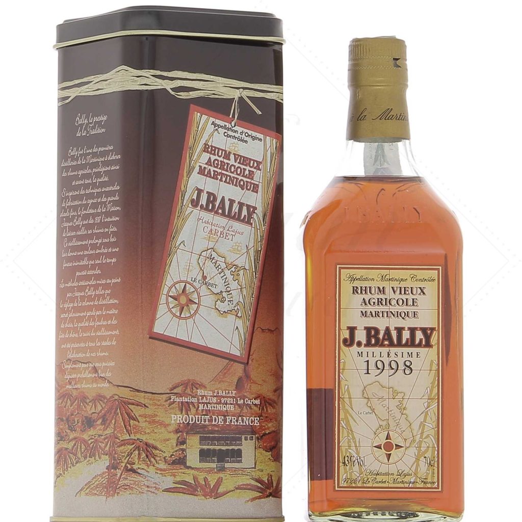 Bally Millésime 1998 43° - Rhum Attitude
