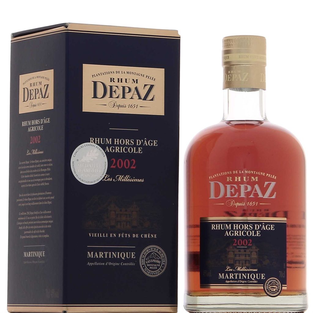 Depaz Millésime 2002 45° - Rhum Attitude