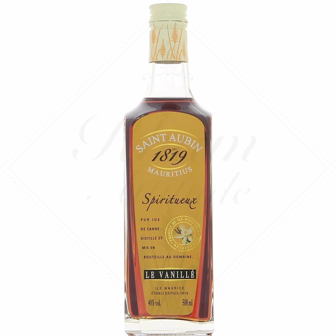Saint Aubin 1819 Classic Vanilla 40° - format 50 cl - Rhum Attitude
