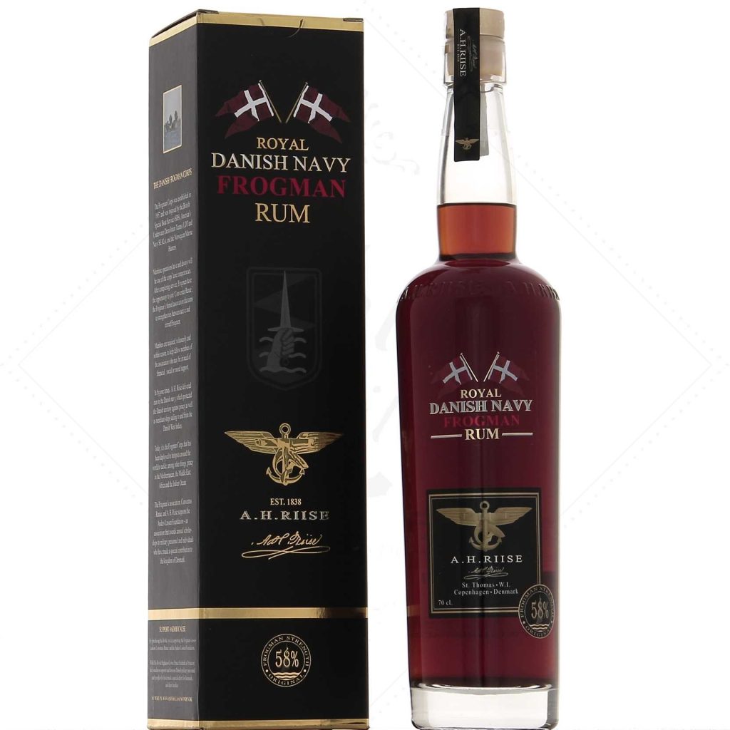 A.H. Riise Frogman Danish Navy Rum 58° - Rhum Attitude