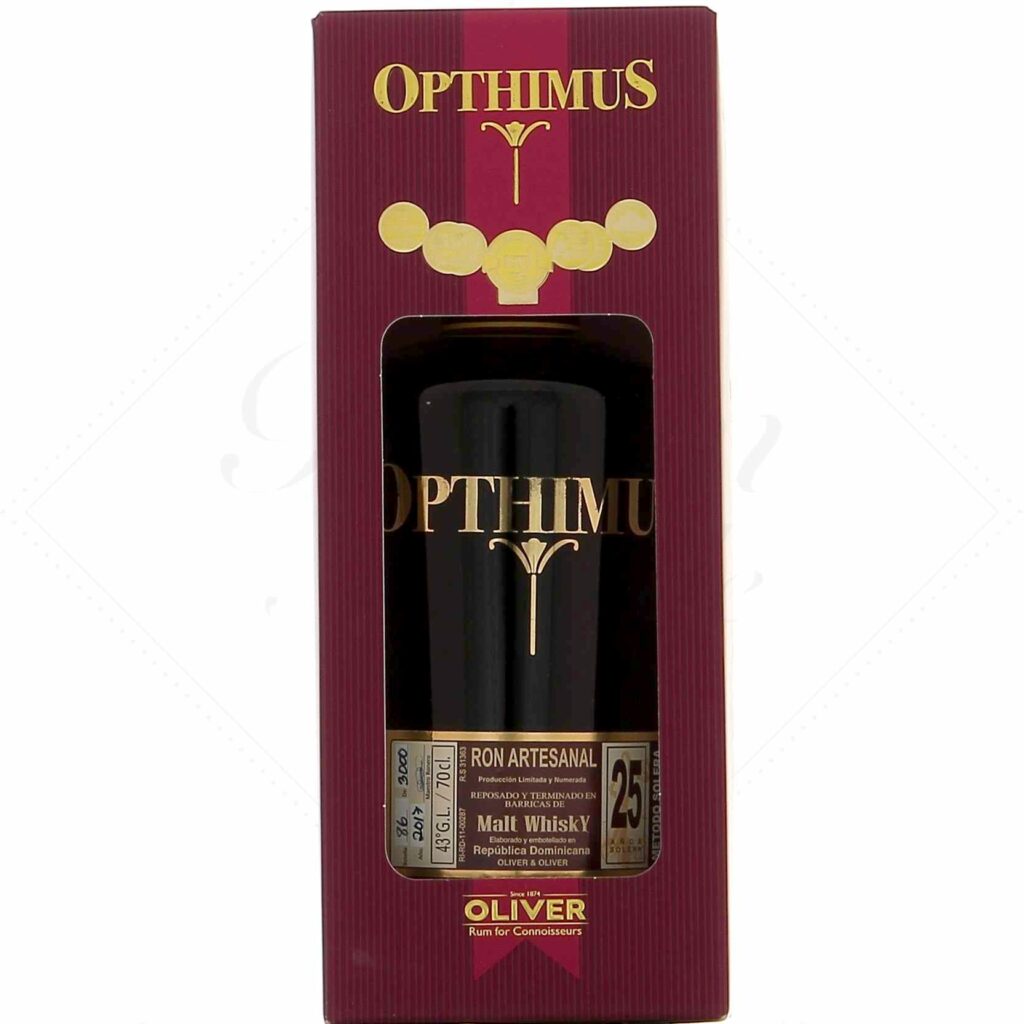 Opthimus 25 years Single Malt Whiskey finish 43° - Rum Attitude