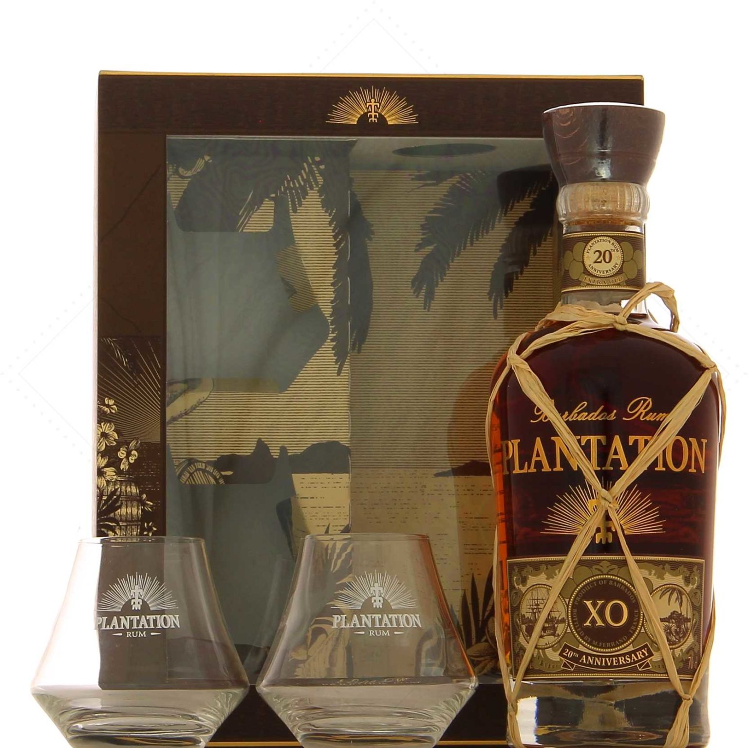 Plantation Rum Barbados XO 20th Anniversary Coffret 2 verres warm 40 ...