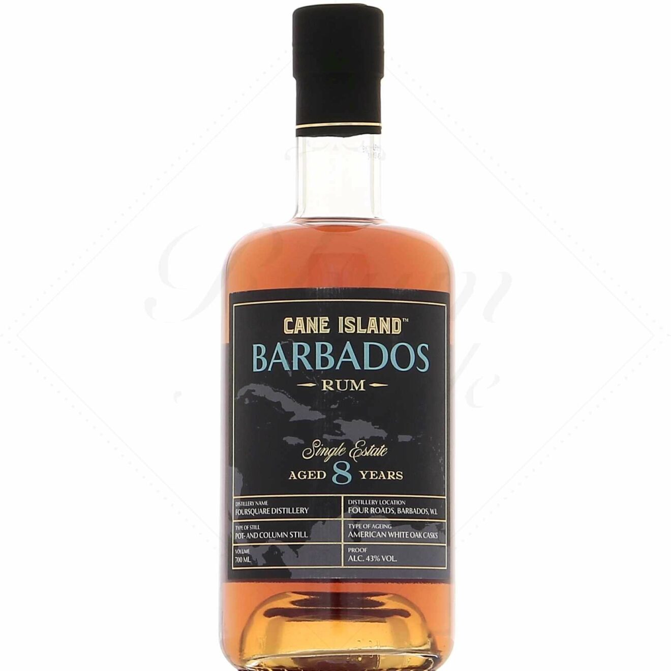 Cane Island Single Estate Barbados 8 ans 43° - Rhum Attitude