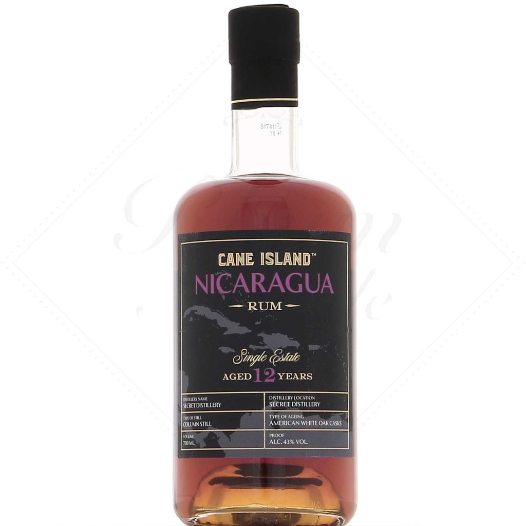 Cane Island Single Estate Nicaragua 12 ans 43° - Rhum Attitude