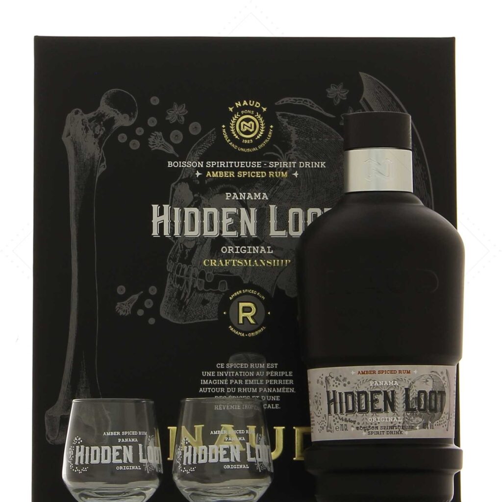 Hidden Loot en coffret 2 verres 40° - Rhum Attitude