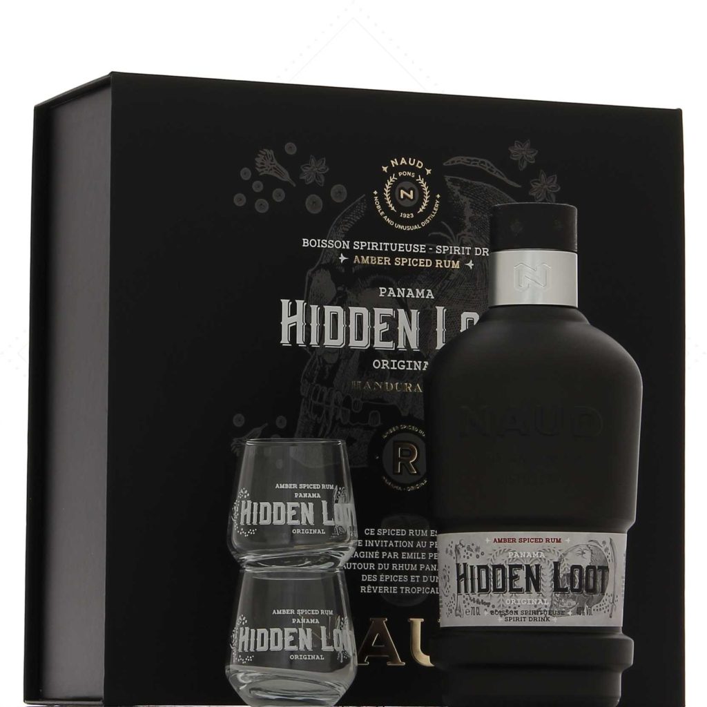 Hidden Loot en coffret 2 verres 40° - Rhum Attitude