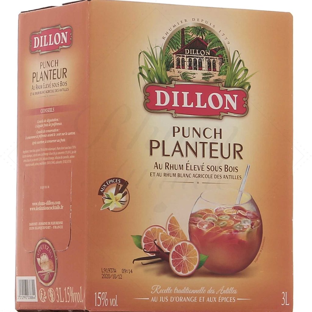Punch Planteur Dillon - Cubi BIB Bag-In-Box 3 liters ! - Rhum Attitude