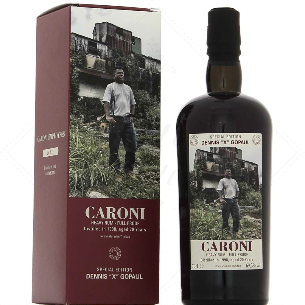 Caroni Employees 20 ans 1998 Dennis X Gopaul 1st Release 69,5% - Rhum ...