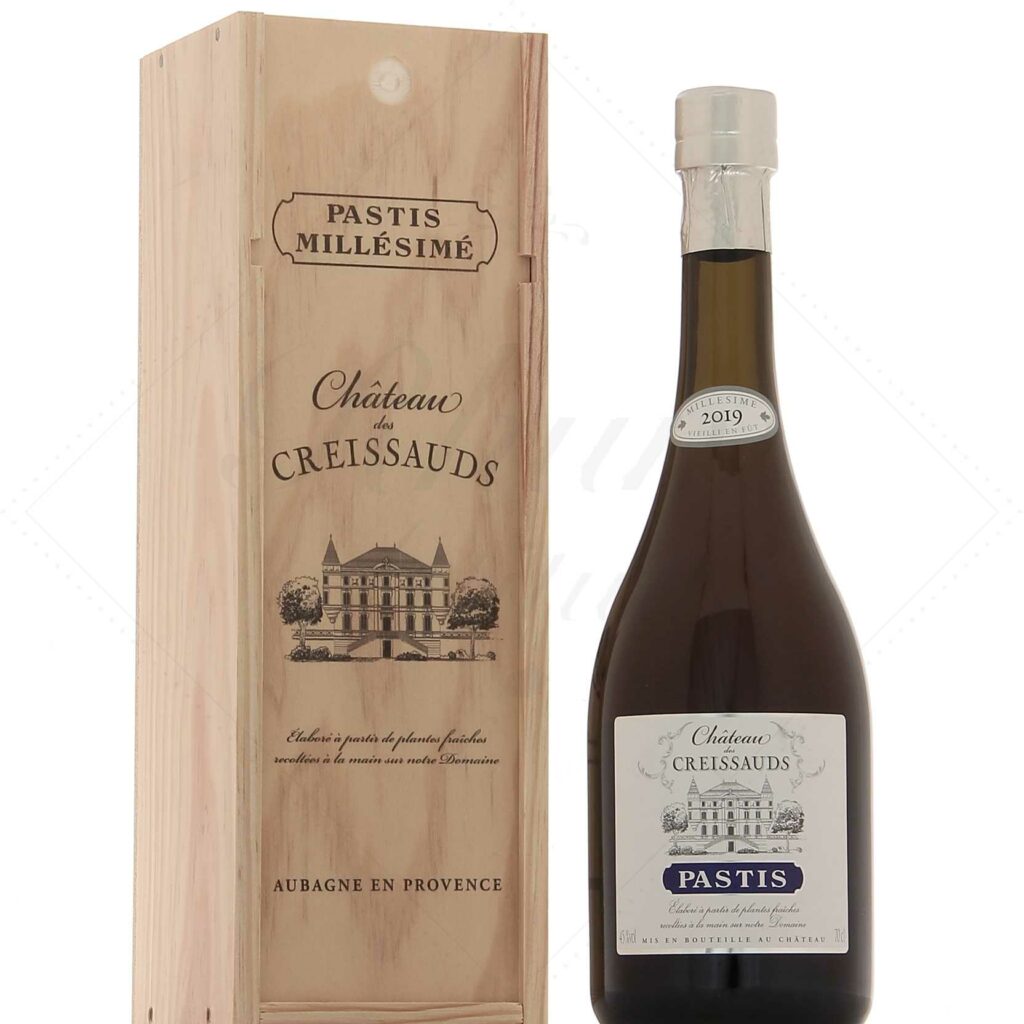 Pastis Château Des Creissauds 2019 Coffret Bois 45° - Rhum Attitude