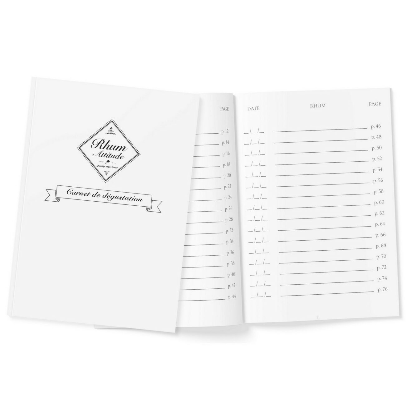 Mon carnet de notes de dégustation - Rhum Attitude