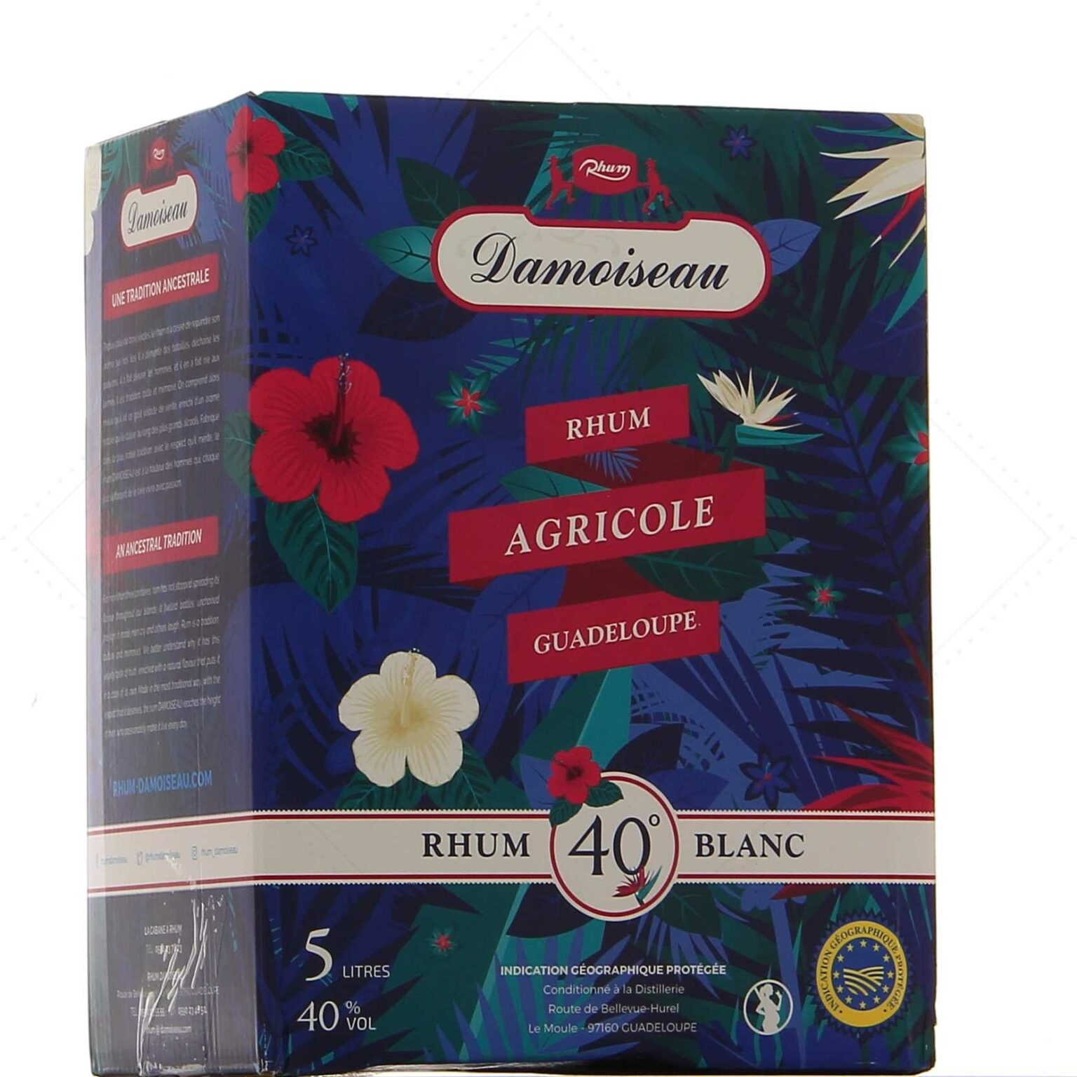 Damoiseau Blanc 40° - 5 litres - Rhum Attitude