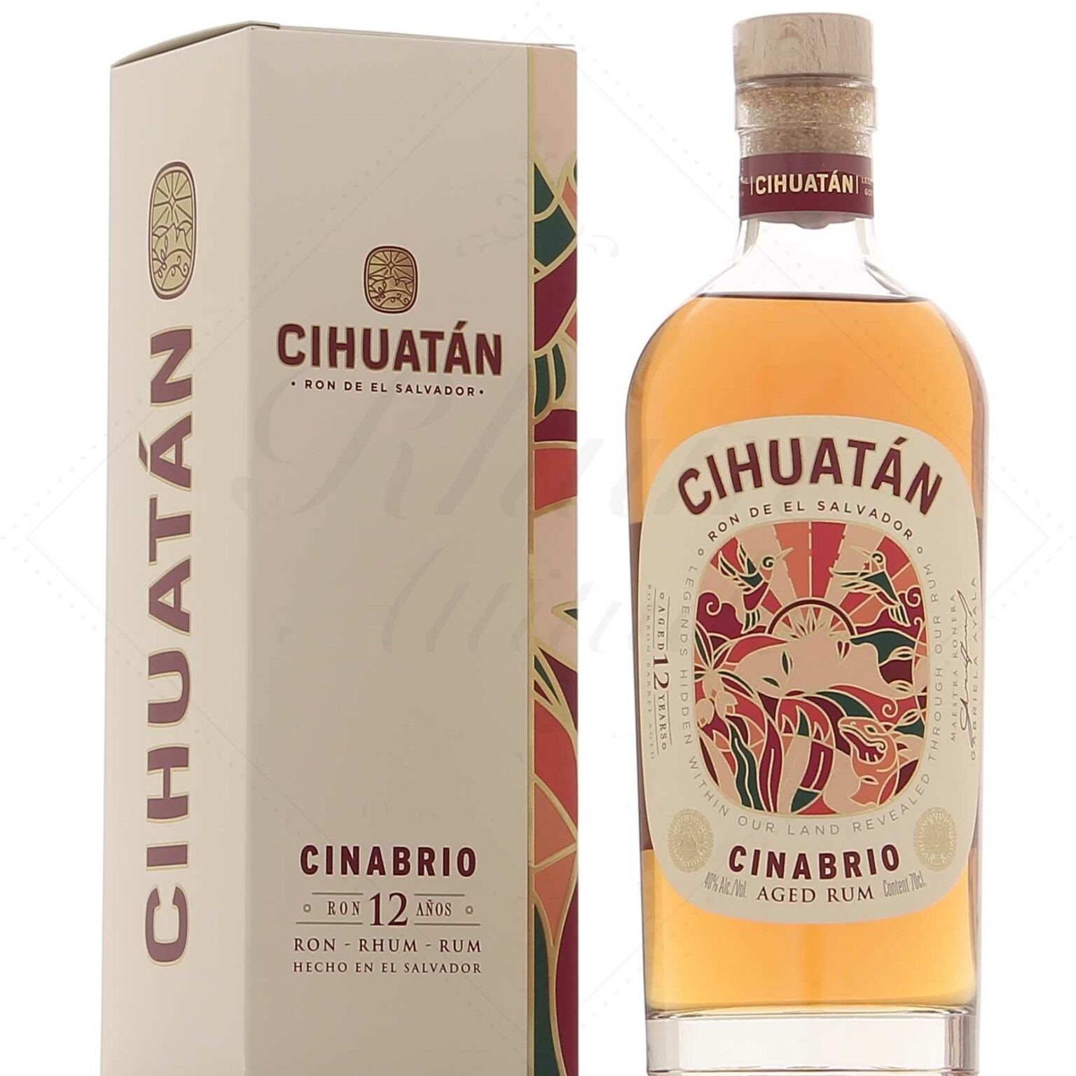 Cihuatan 12 ans Cinabrio 40° - Rhum Attitude