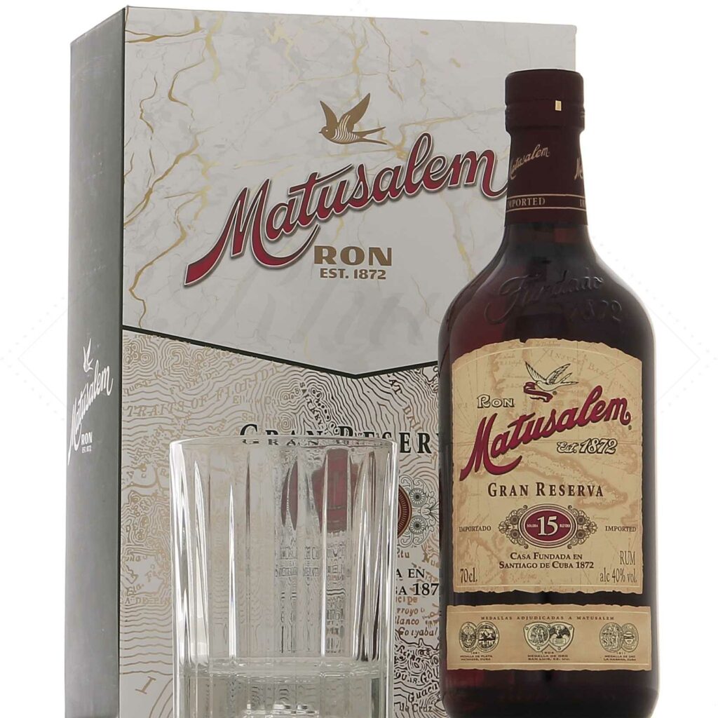 Matusalem Gran Reserva 15 40° en coffret 1 verre - Rhum Attitude