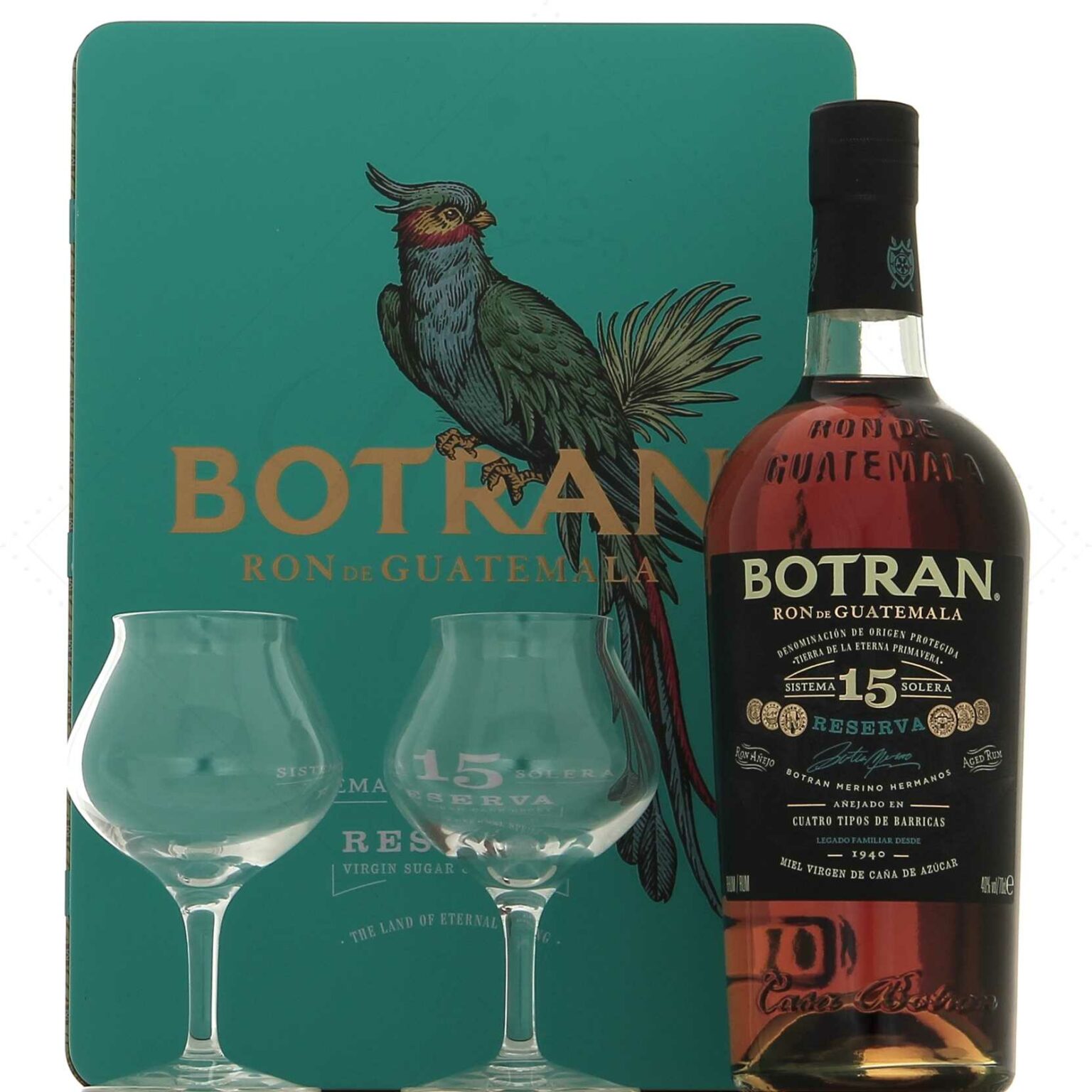 Botran 15 40° en coffret 2 verres - ancienne version - Rhum Attitude
