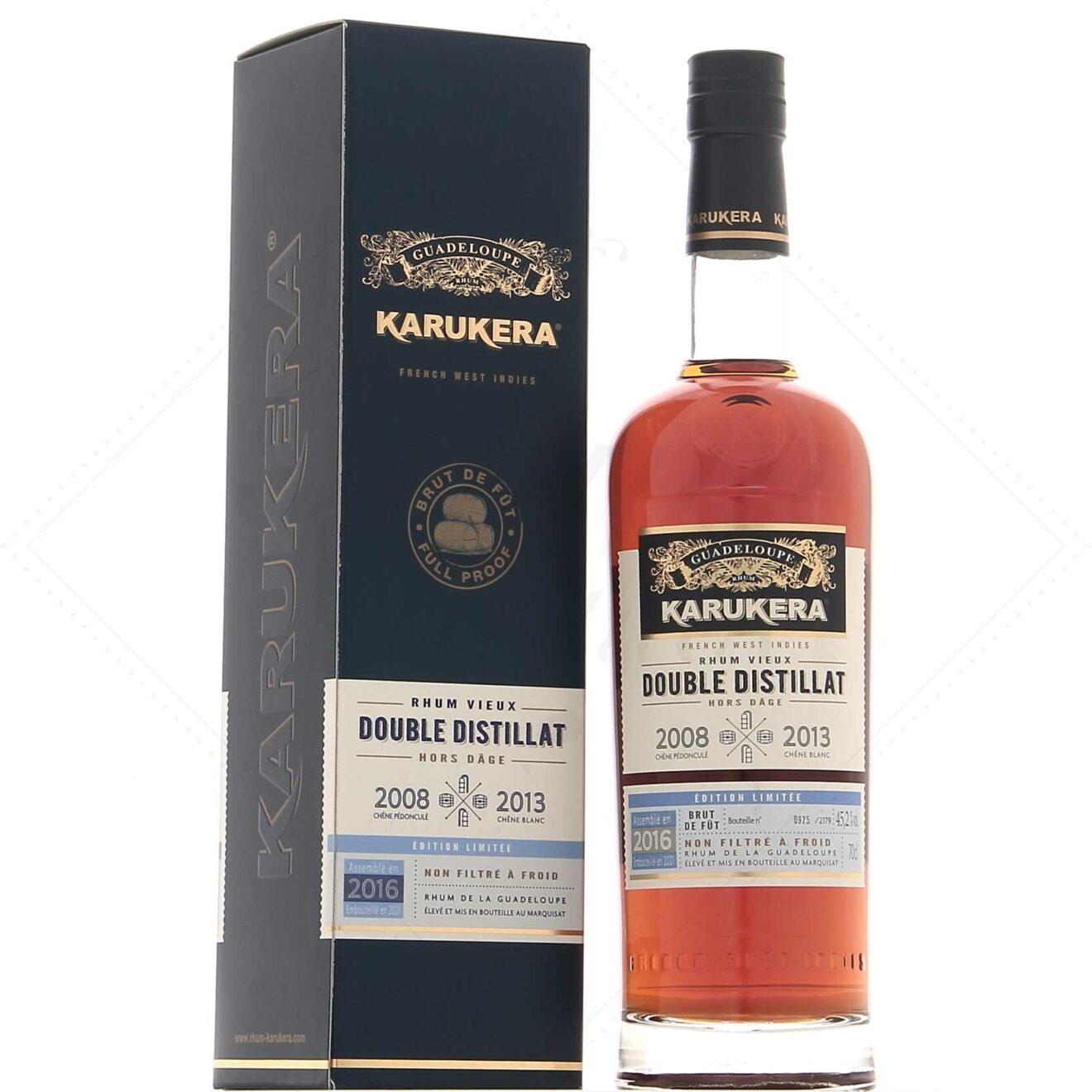 Karukera Double Distillat 2008 & 2013 45,2° - Rhum Attitude