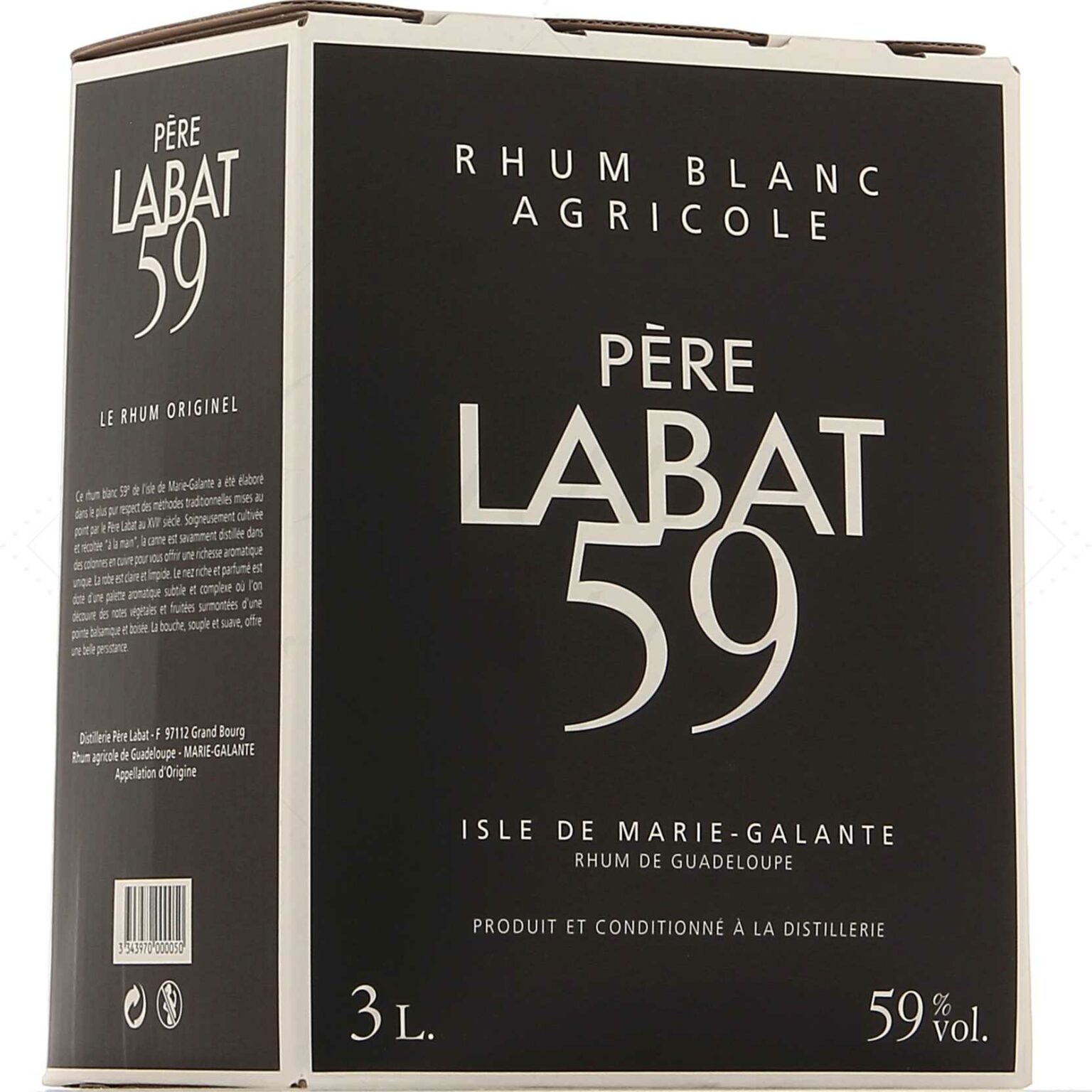 Rhum Père Labat 59° Cubi 3 litres - Rhum Attitude