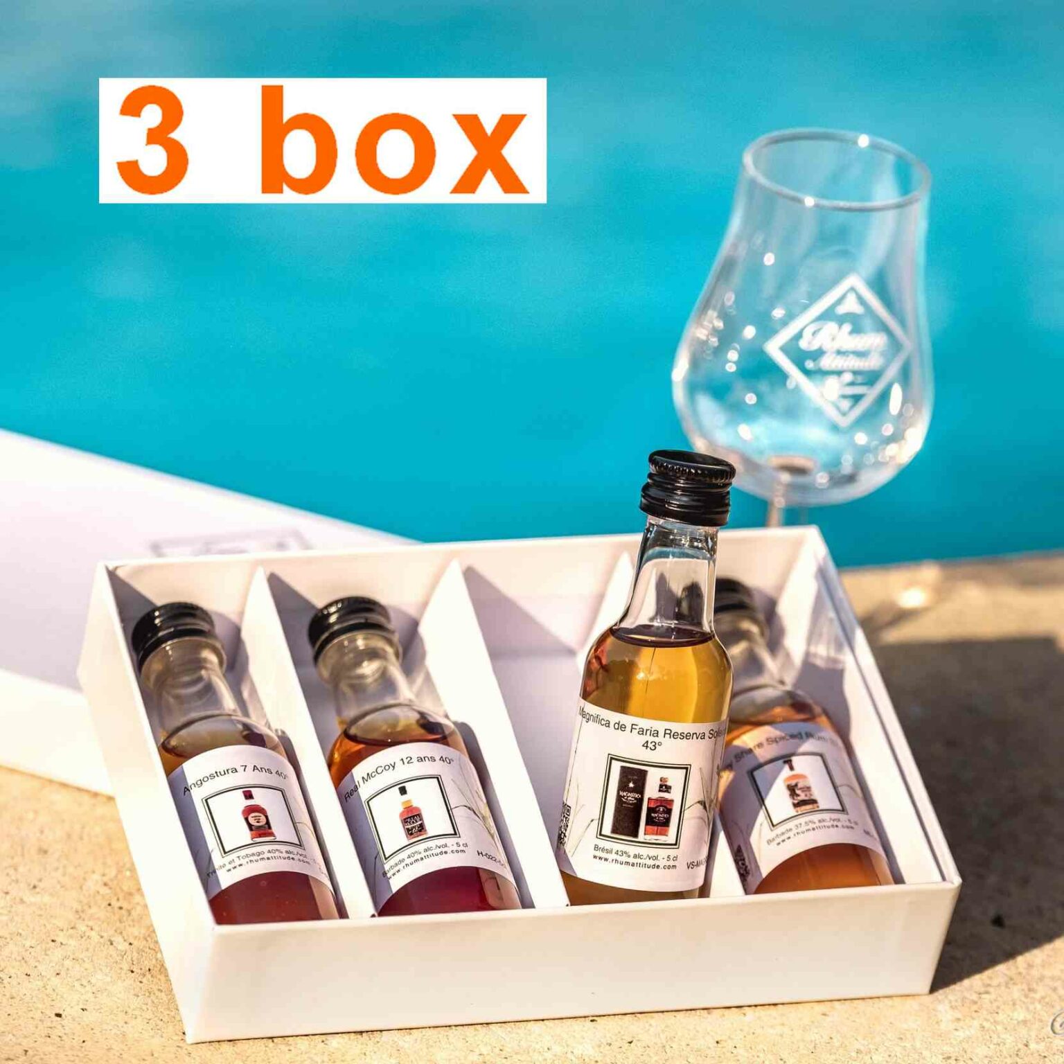 2 anciennes box de 4 rhums + 1 ancienne box de 5 rhums 40,8° - Rhum ...