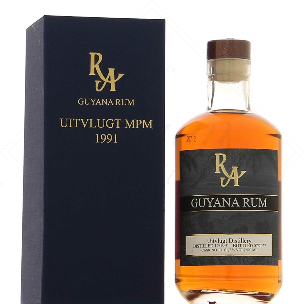 Rum Artesanal Guyana Uitvlugt 1991 30 ans 61,7° - Rhum Attitude