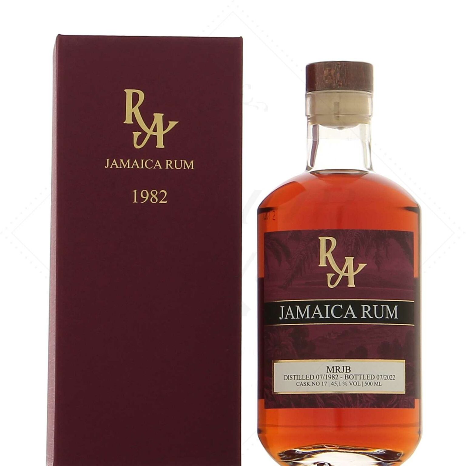 Rum Artesanal Jamaica 1982 40 ans 45,1° - Rhum Attitude