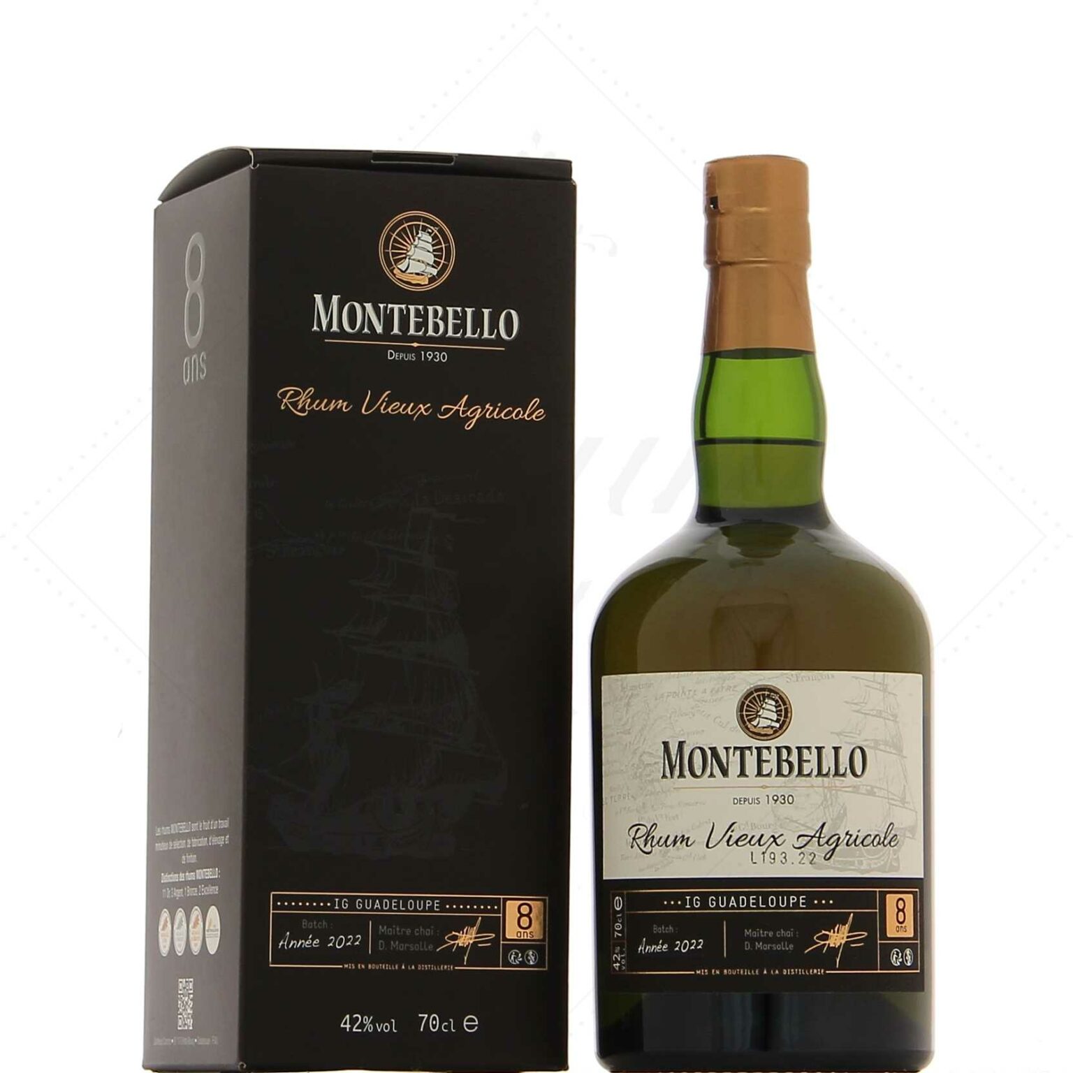 Montebello rhum vieux 8 ans 42° - Rhum Attitude