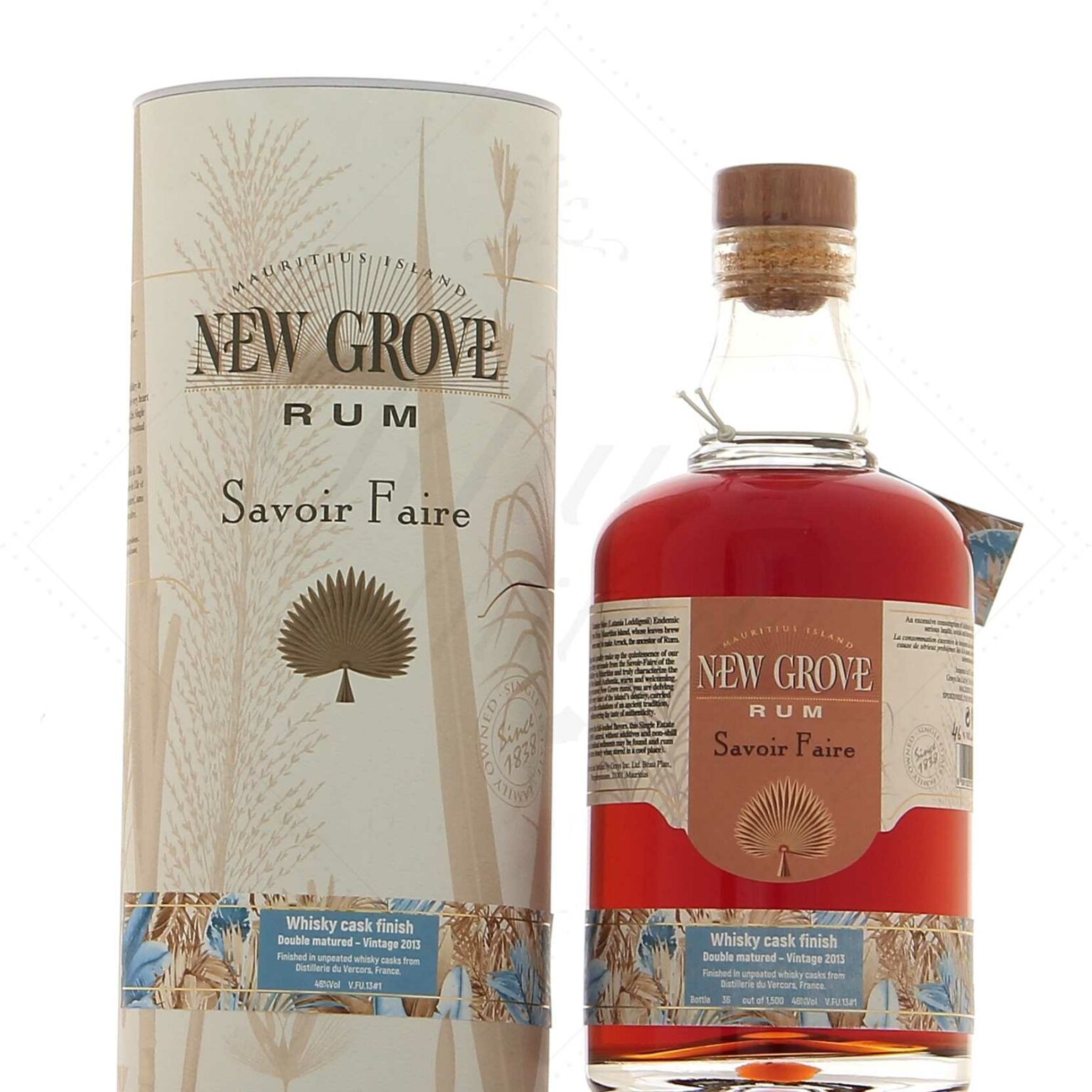 New Grove Savoir Faire Whisky Vercors Finish 2013 8 ans 46° - Rhum Attitude