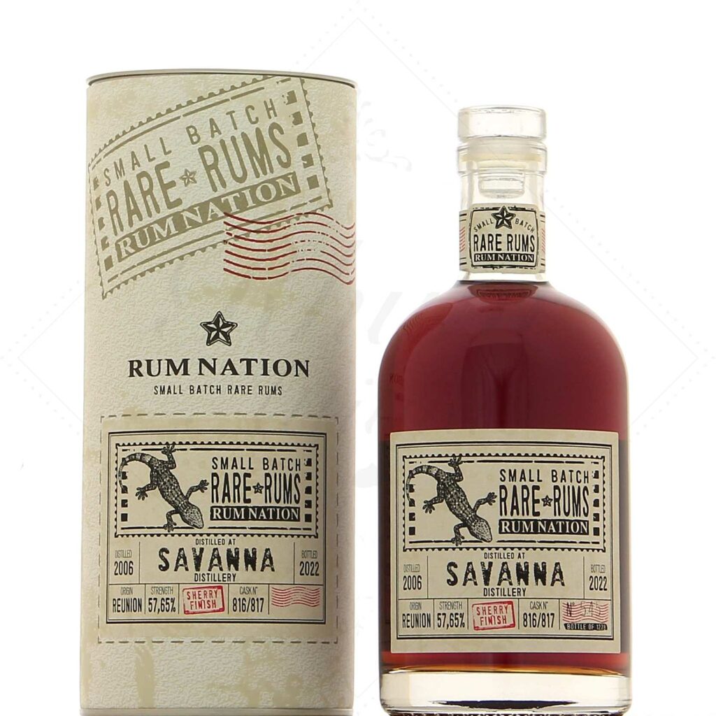 Rum Nation 2006 Savanna Traditionnel Sherry Finish 57,65° - Rhum Attitude