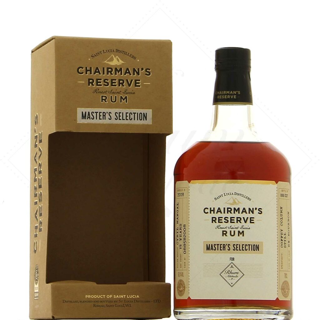 Chairman's Reserve Brut de fût 2008 13 ans sélection Rhum Attitude 56,9 ...