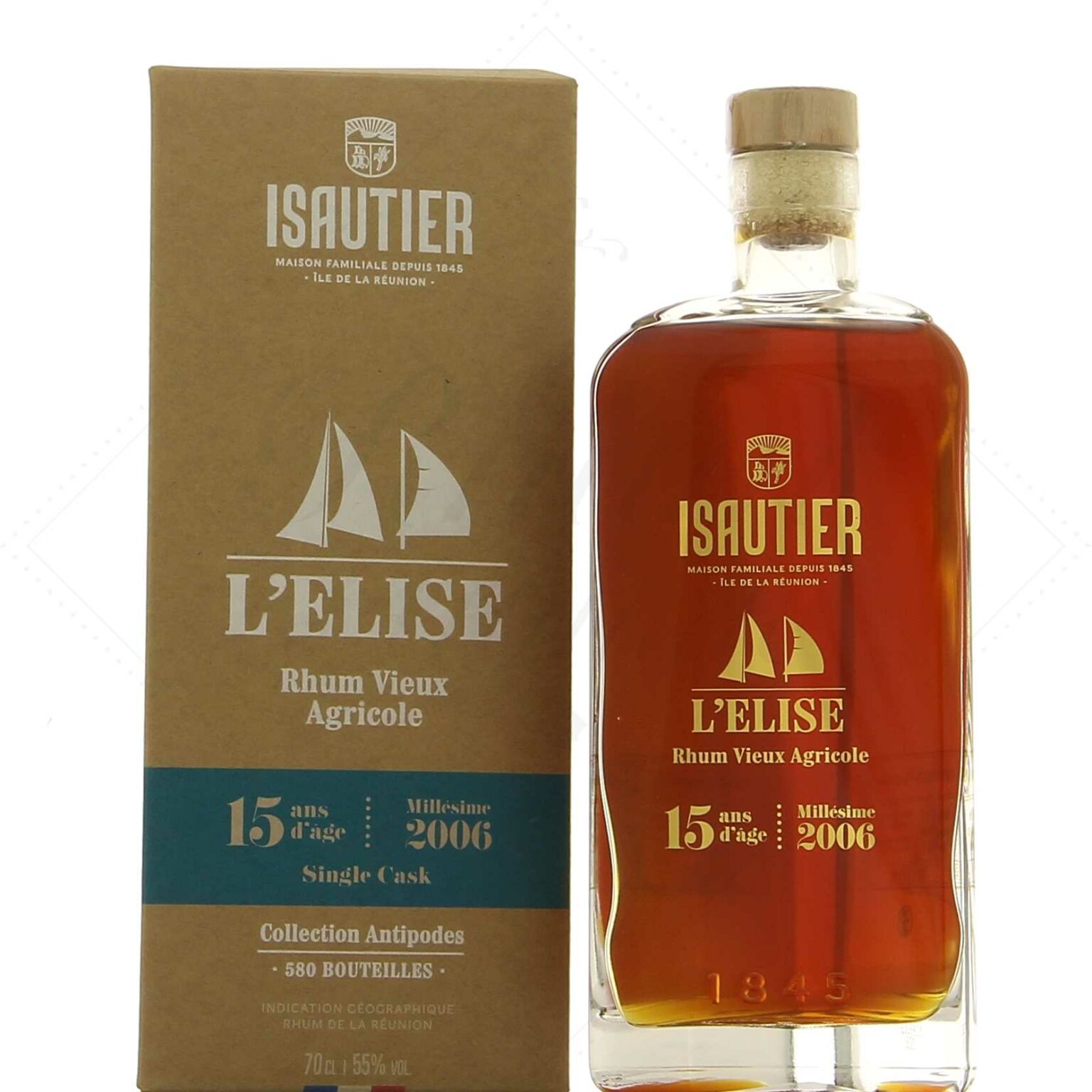 Isautier 2006 l'Elise Rhum Vieux Agricole Antipodes 55° - Rhum Attitude