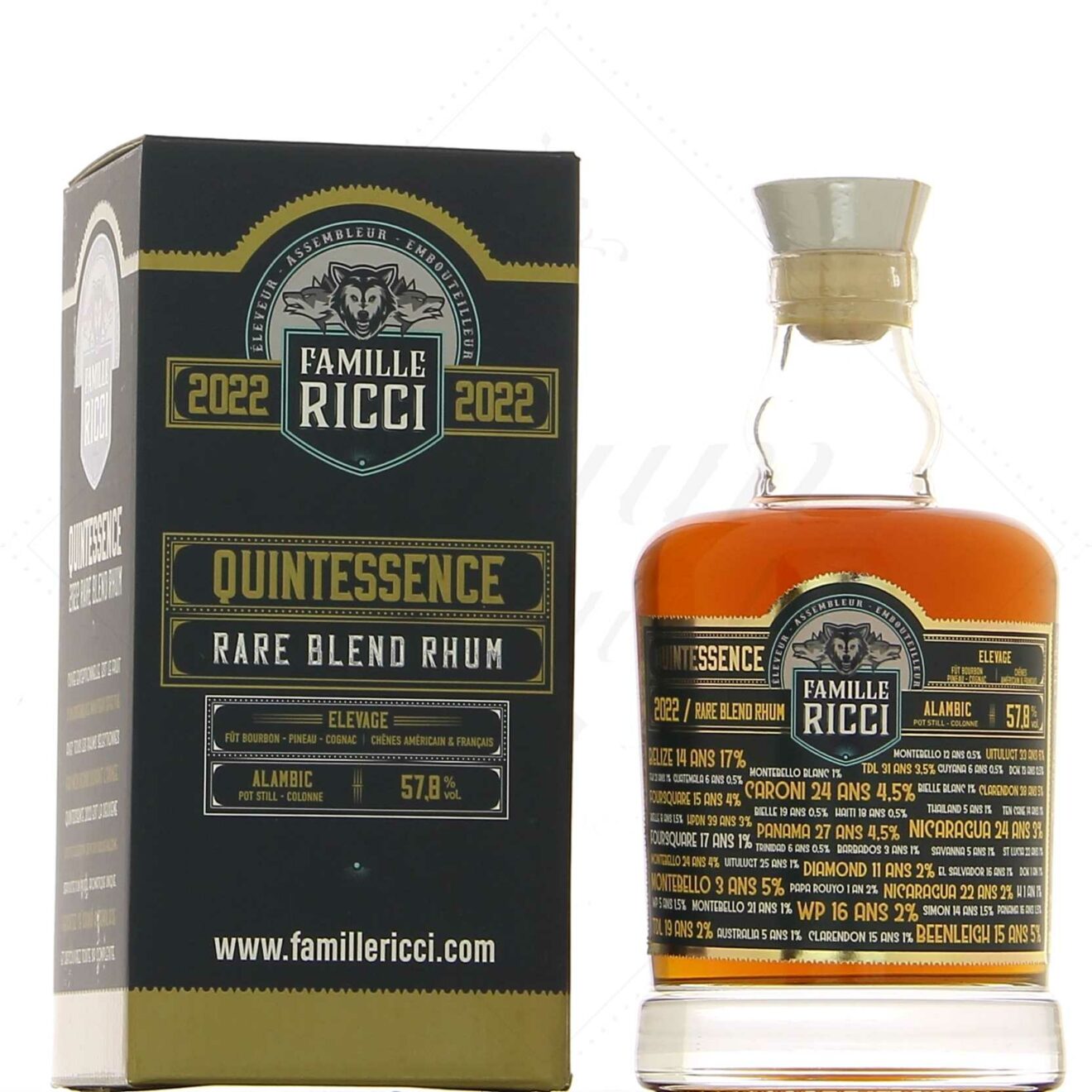 Famille Ricci Quintessence 2022 57,8° - Rhum Attitude