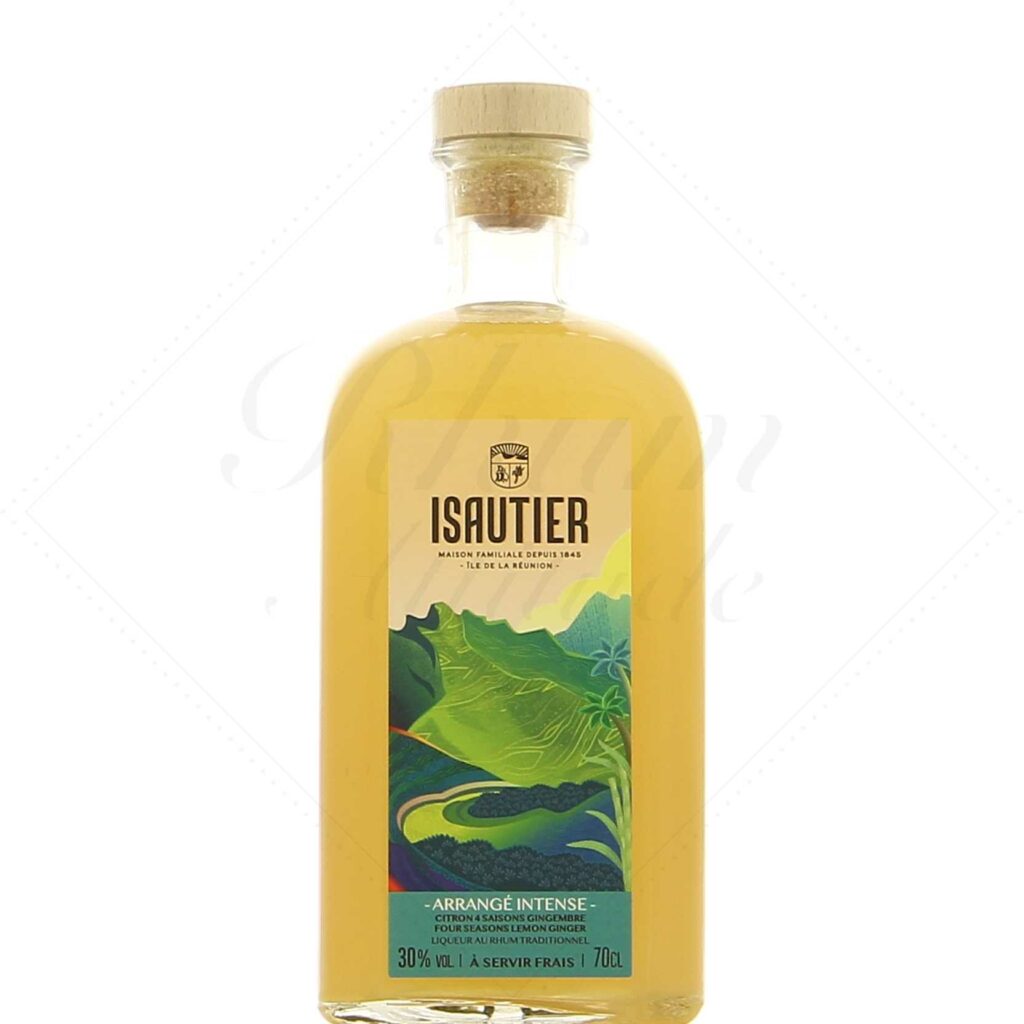 Isautier Arrangé Intense Citron Gingembre 30° - Rhum Attitude