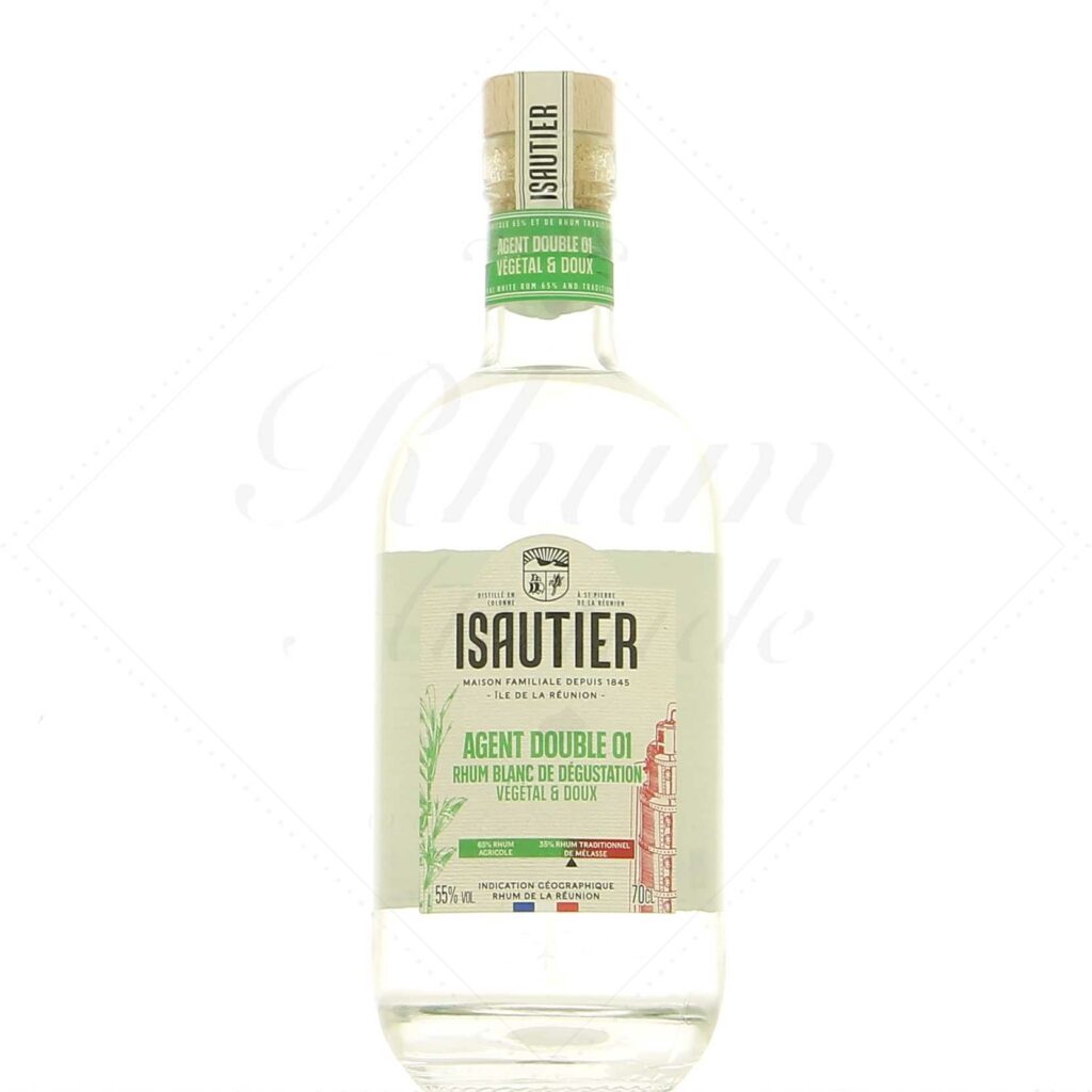 Isautier Blanc Agent Double 01 55° - Rhum Attitude