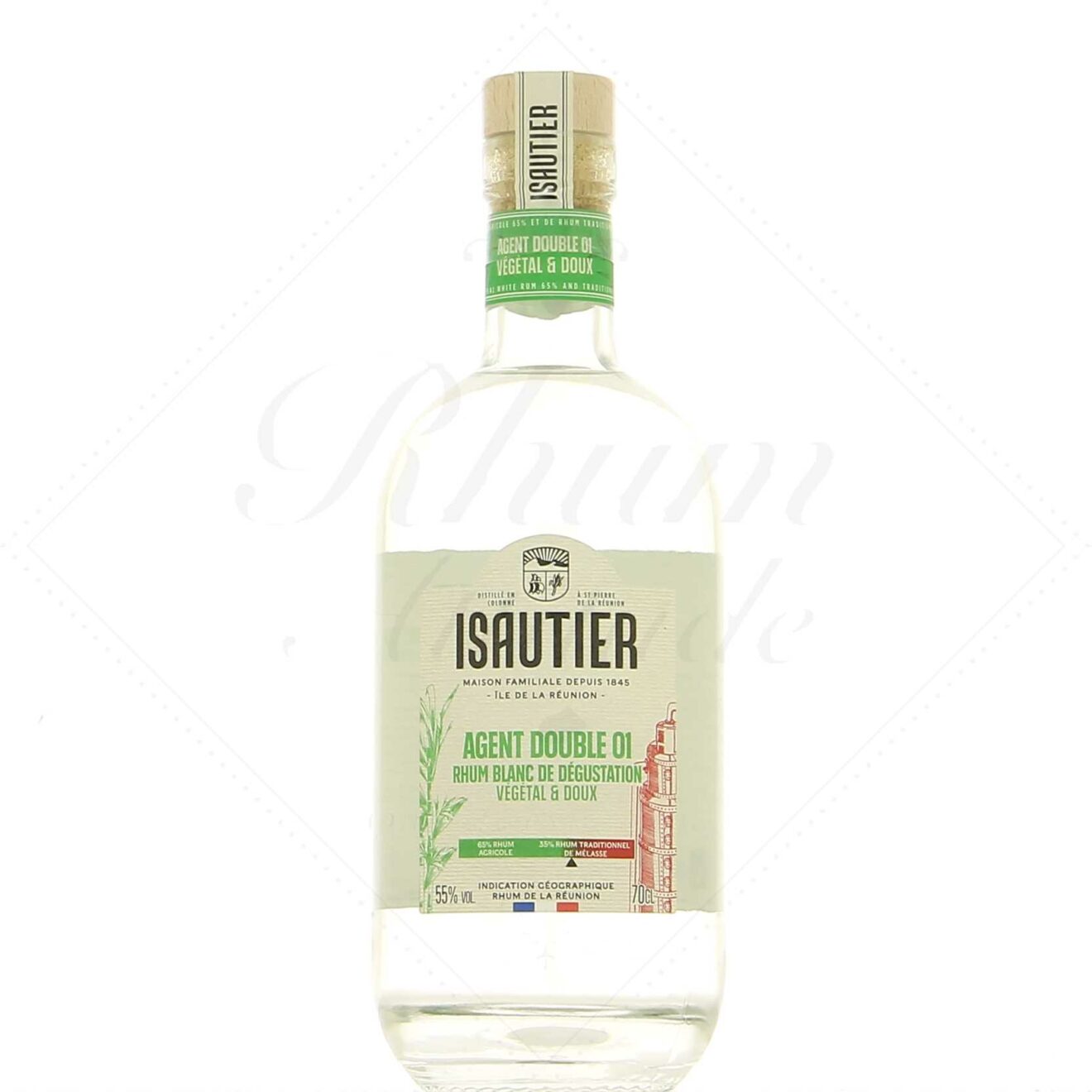 Isautier Blanc Agent Double 01 55° - Rhum Attitude