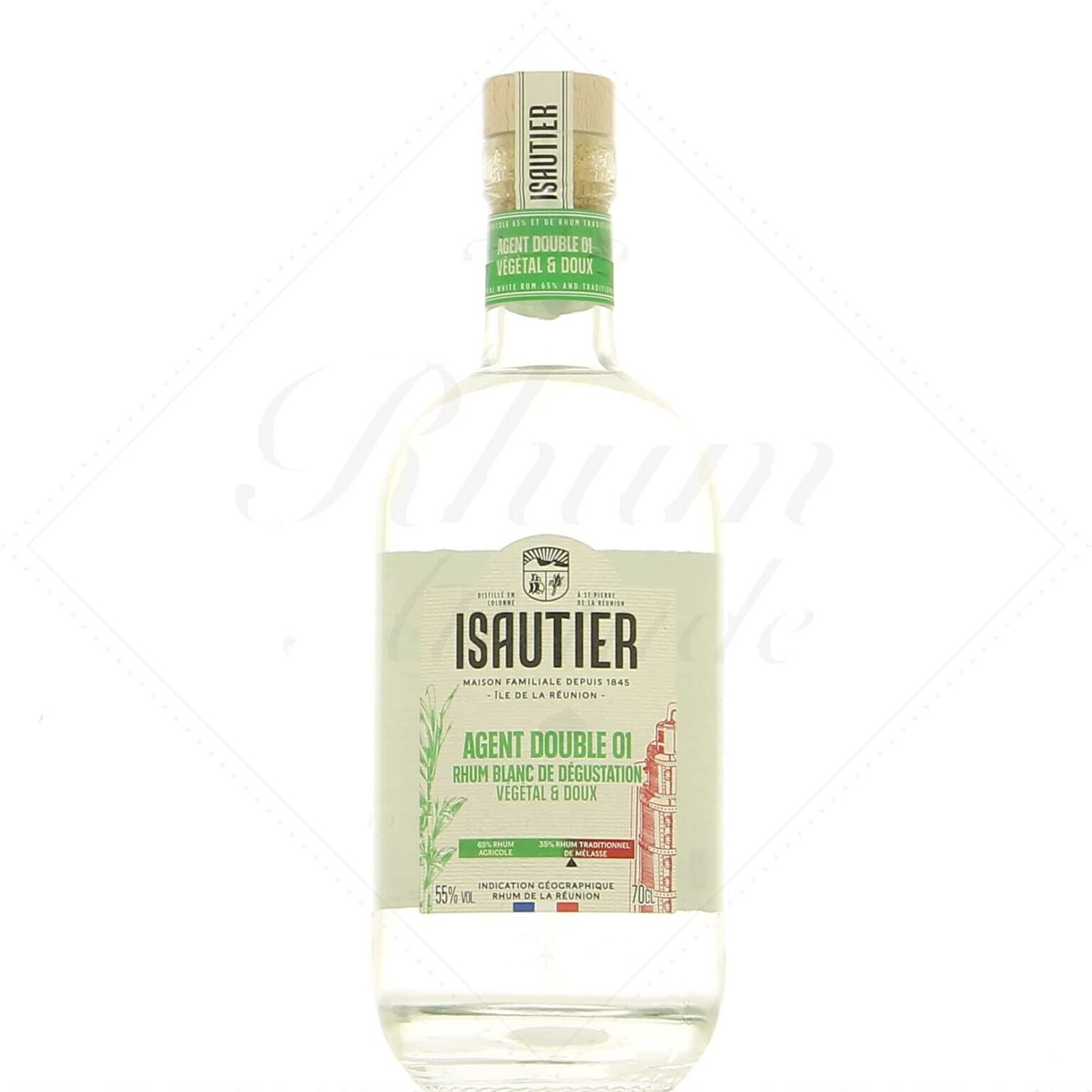 Isautier Blanc Agent Double 01 55° - Rhum Attitude