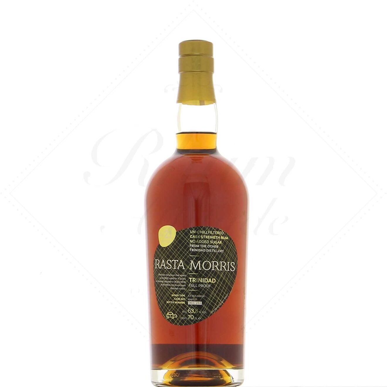 Rasta Morris Trinidad 2001-2022 21 ans 63,8° - Rhum Attitude