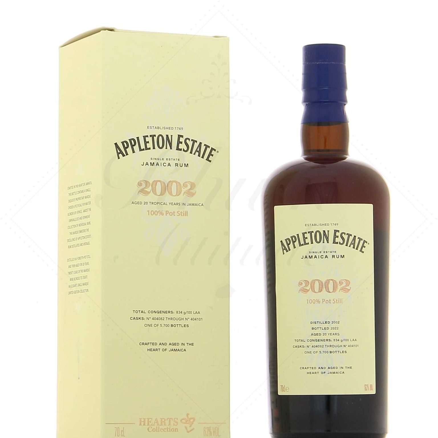 Appleton 2002 Hearts Collection 63° - Rhum Attitude