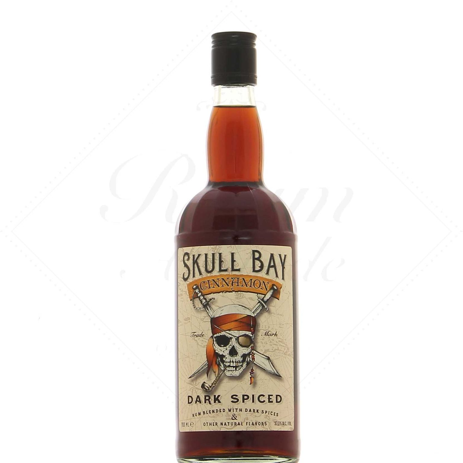 Skull Bay Dark Spiced Rum Cinnamon 37,5° - Rhum Attitude