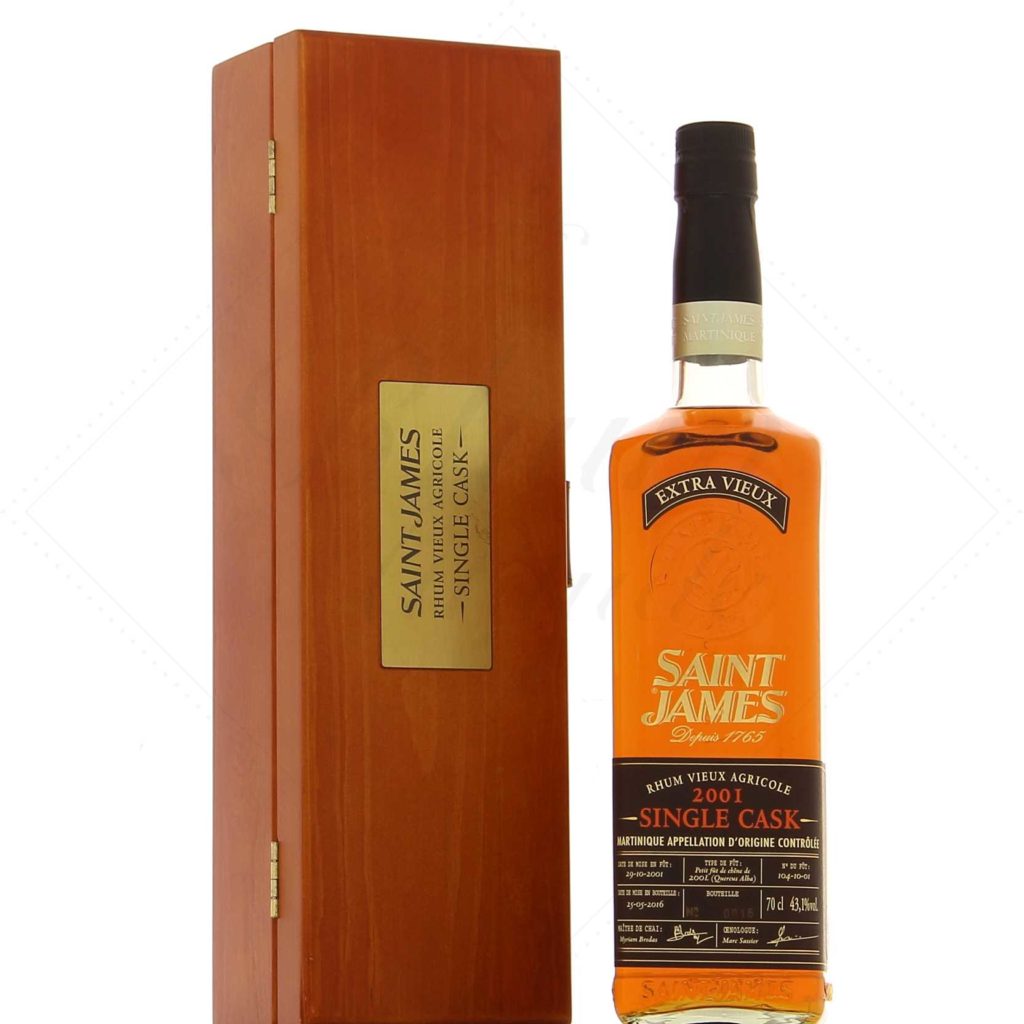 Saint James Single Cask 2001 43,1° - Rhum Attitude