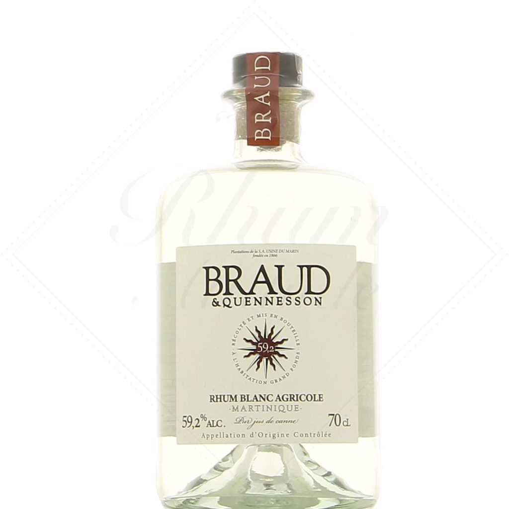 Braud & Quennesson Agricole white rum 59.2° - Rhum Attitude