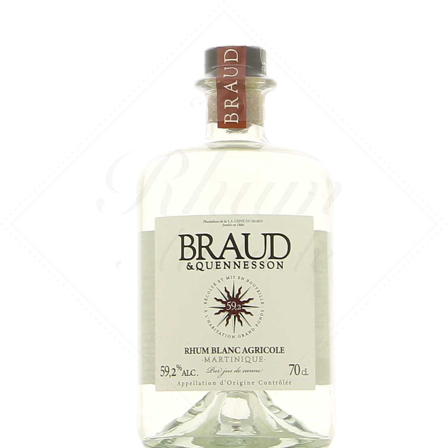 Braud & Quennesson Agricole white rum 59.2° - Rhum Attitude
