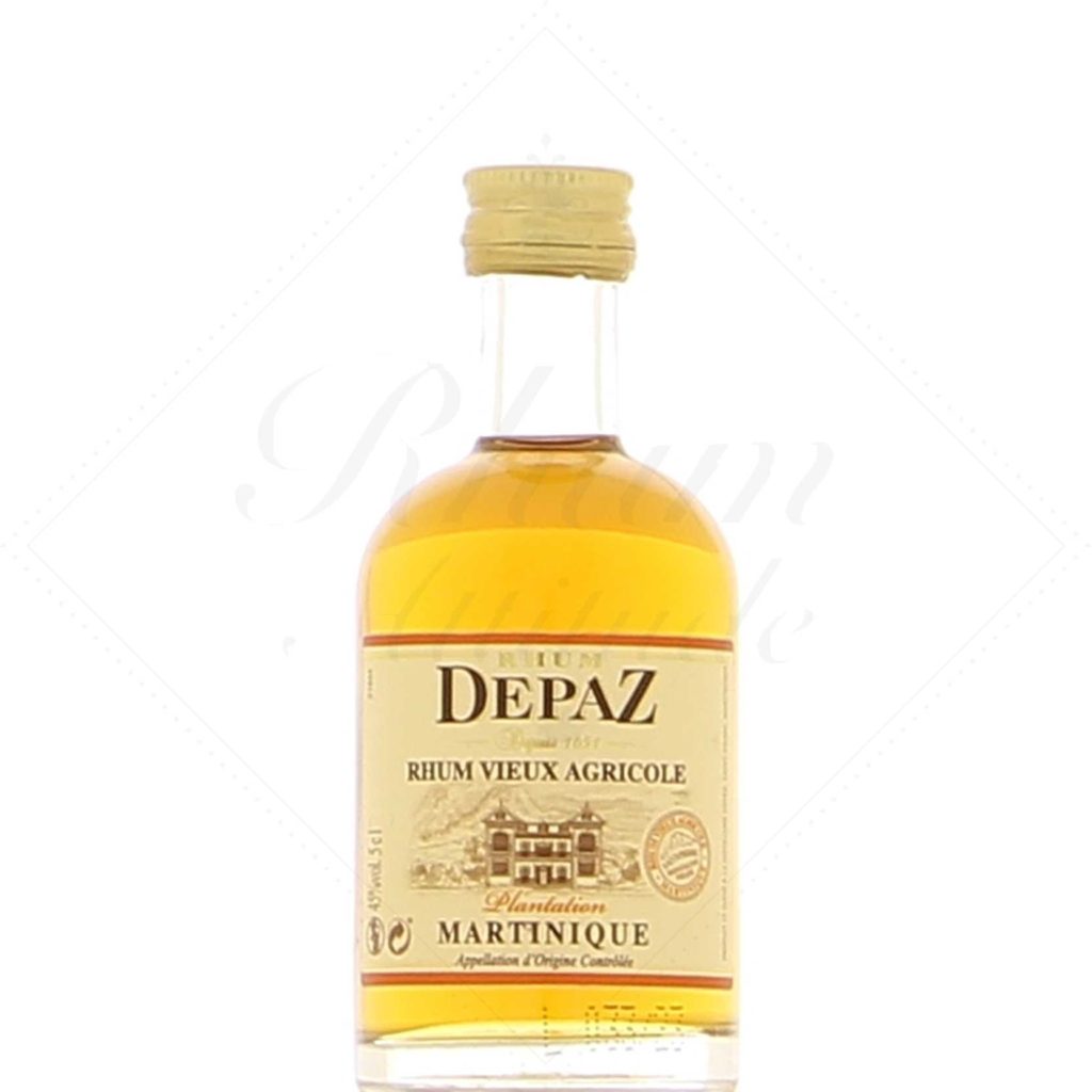 Depaz Old Plantation Rum 45° in 5 cl mignonette - Rhum Attitude