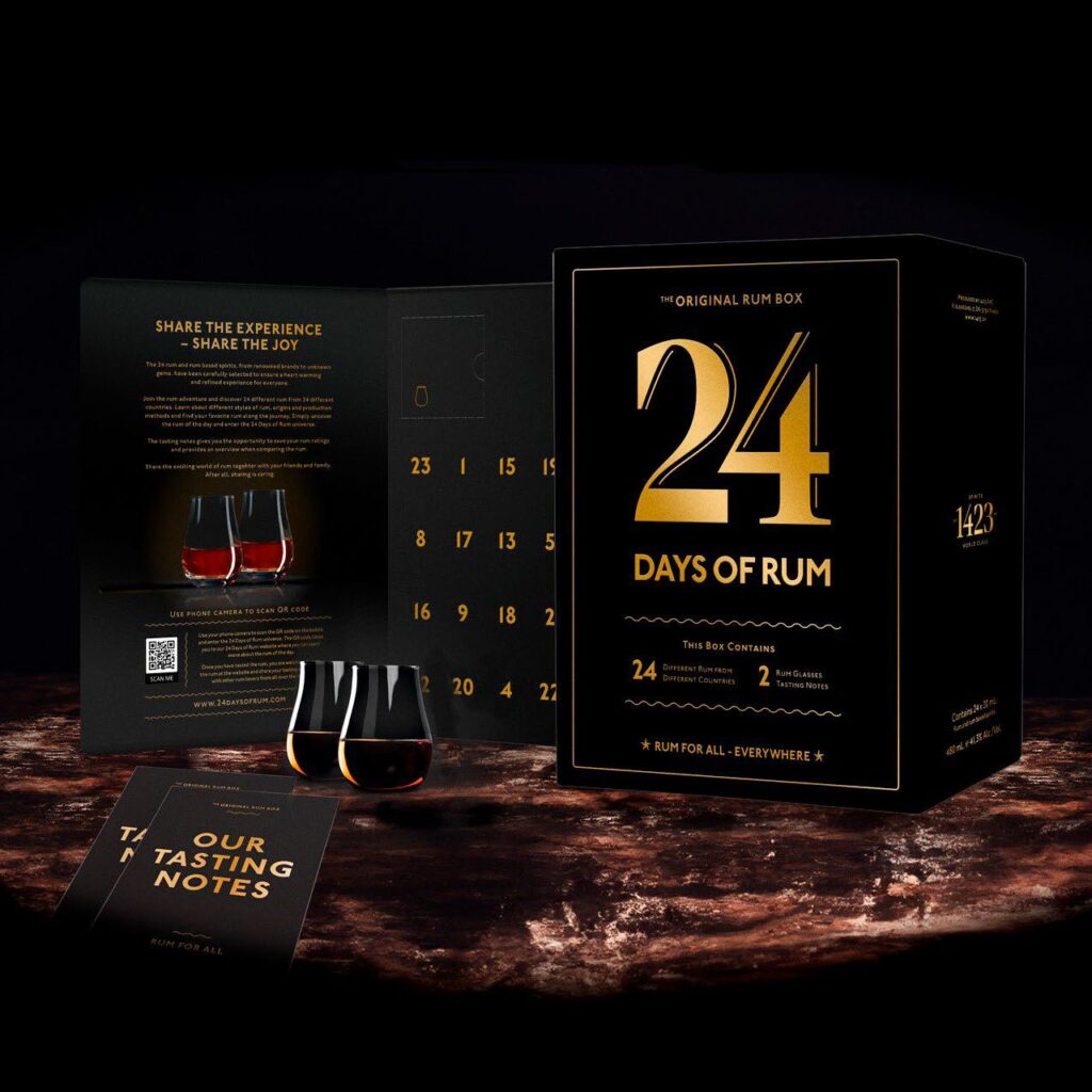 24 days of rum advent calendar - black edition 2024 - Rhum Attitude