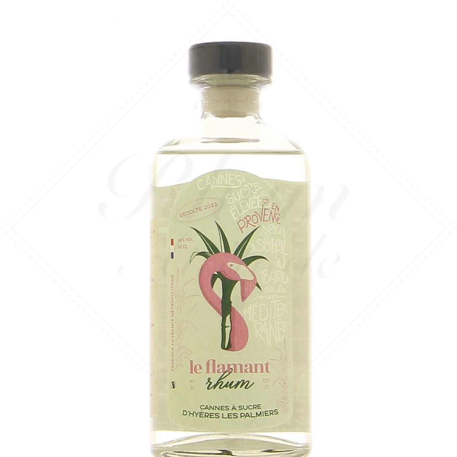Ferroni Flamant rhum pur jus de canne hexagonal 50° - Rhum Attitude