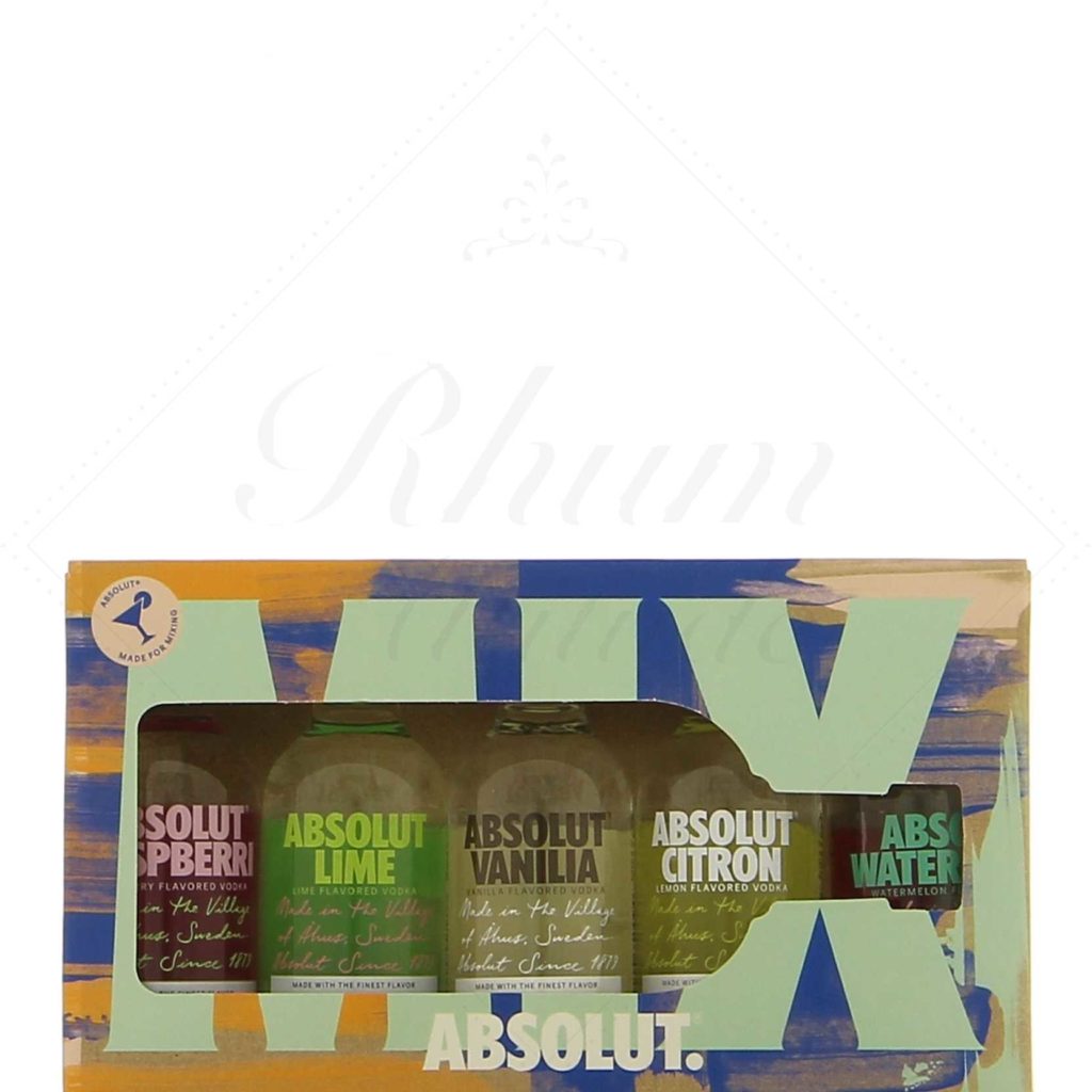 Absolut Discovery box 5 x 5 cl - Rhum Attitude