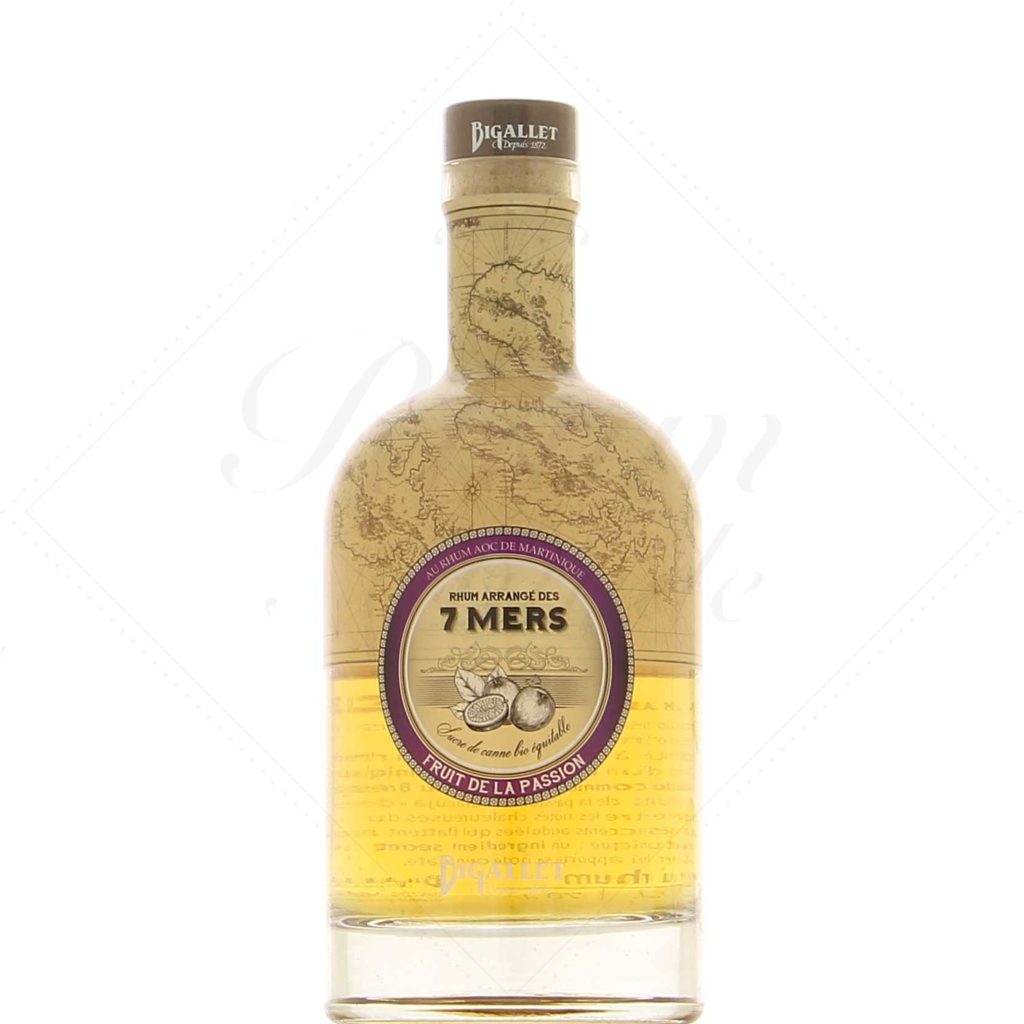 Bigallet Arranged rum from the 7 seas Passion Fruit 25° - Rhum Attitude